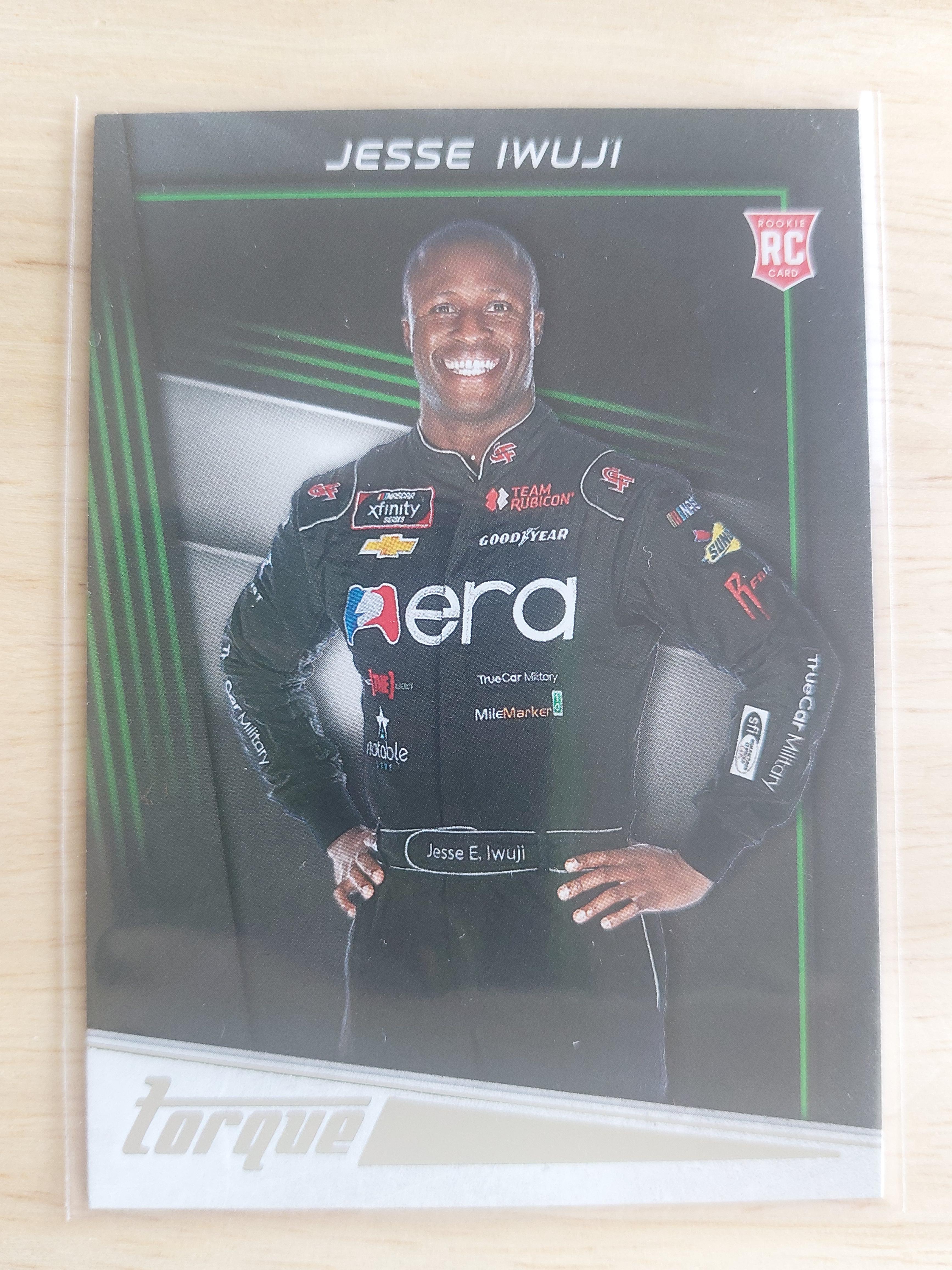 Jesse Iwuji Rookie Card. 2023 Panini Chronicles Torque. Card 11.