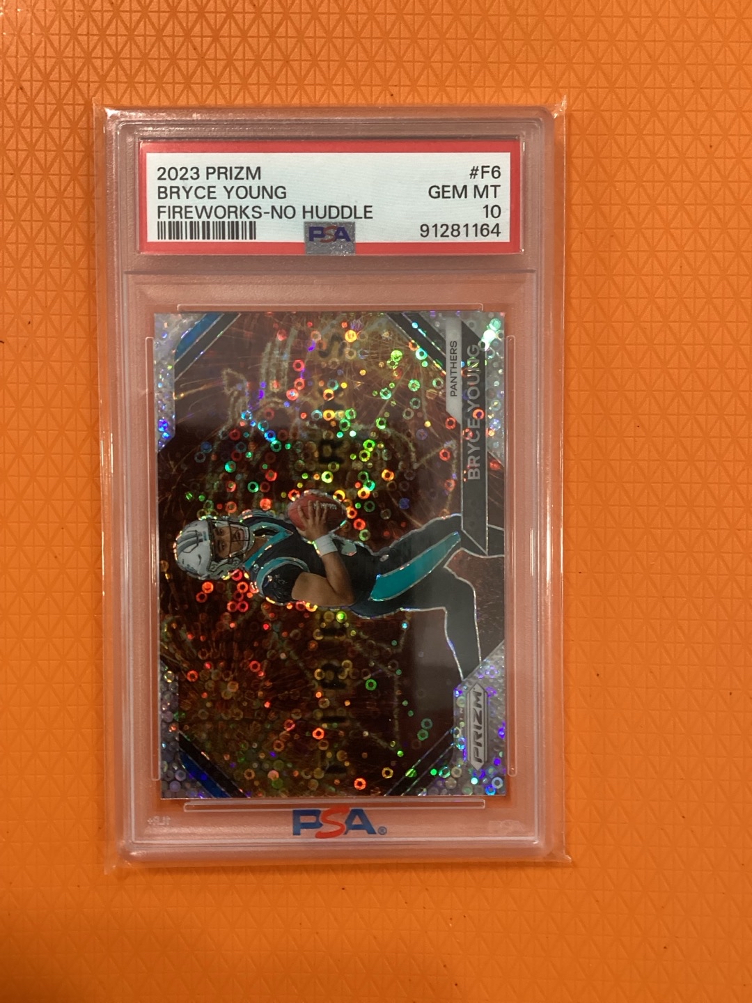 2023 Prizm Bryce Young Fireworks #F6 Panthers No Huddle Disco PSA 10 ...