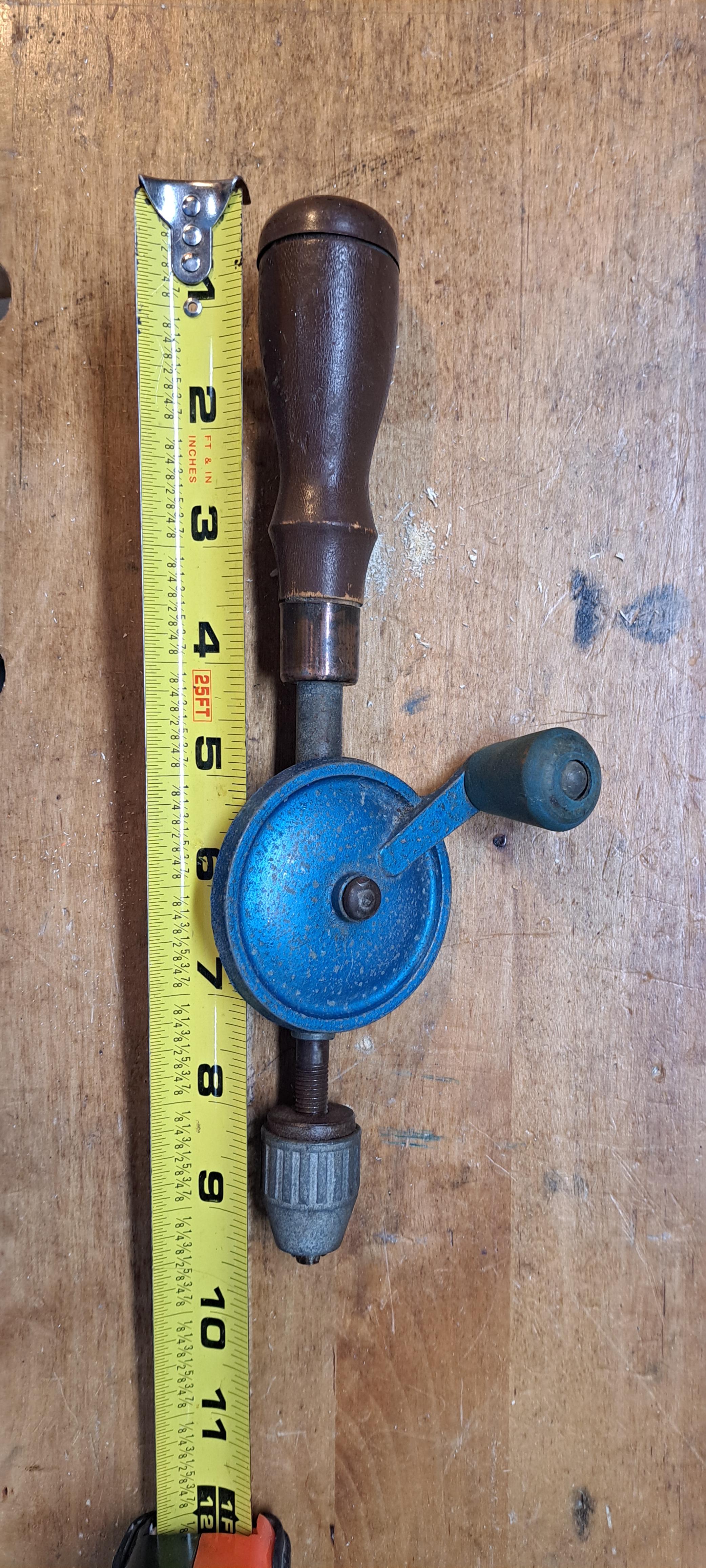 Small Japanese Hand Crank or Egg Beater Drill