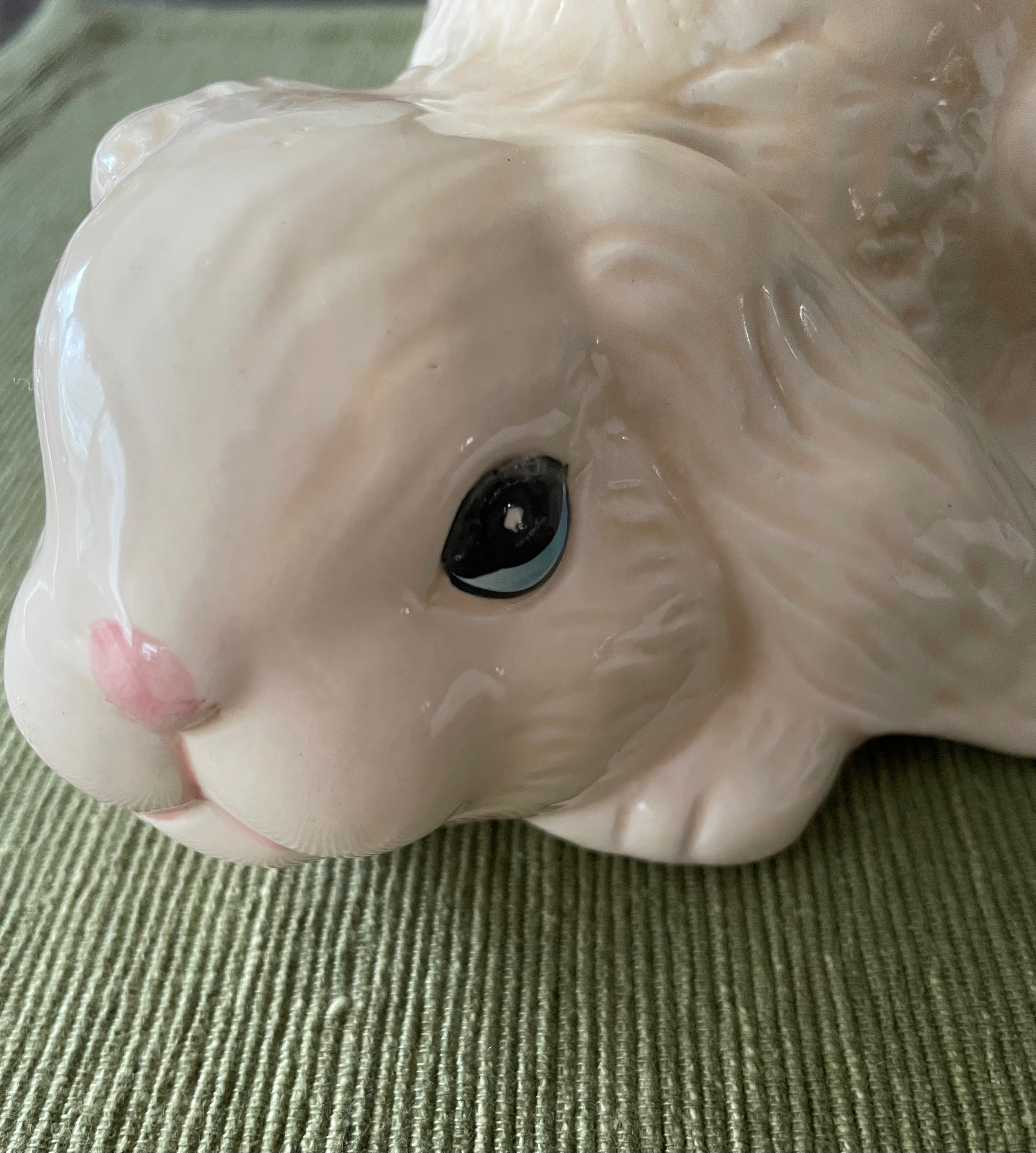 Painted Ceramic Rabbit Planter