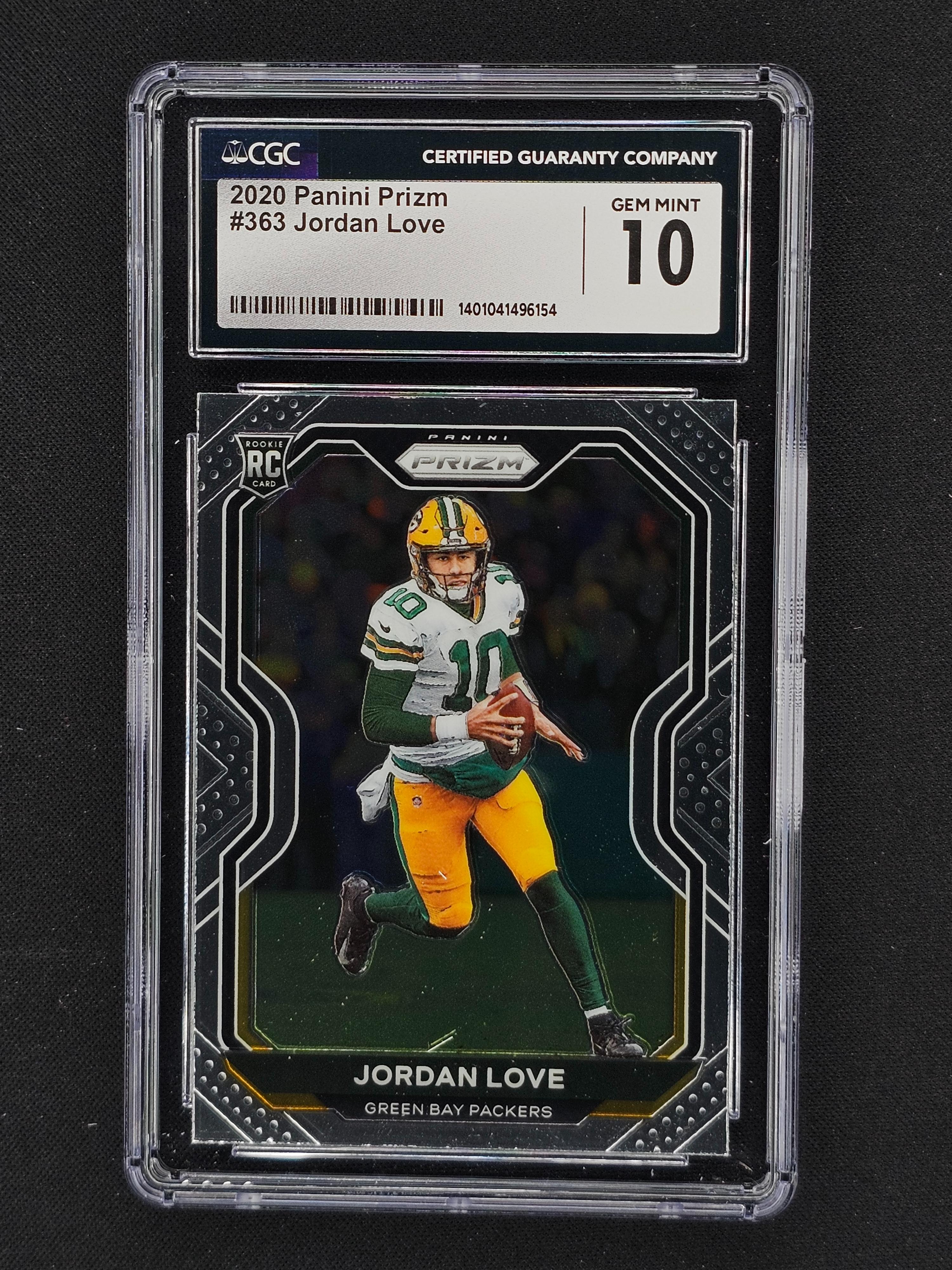 2020 Jordan Love Panini Prizm Rookie RC #363 CGC 10 Gem Mint