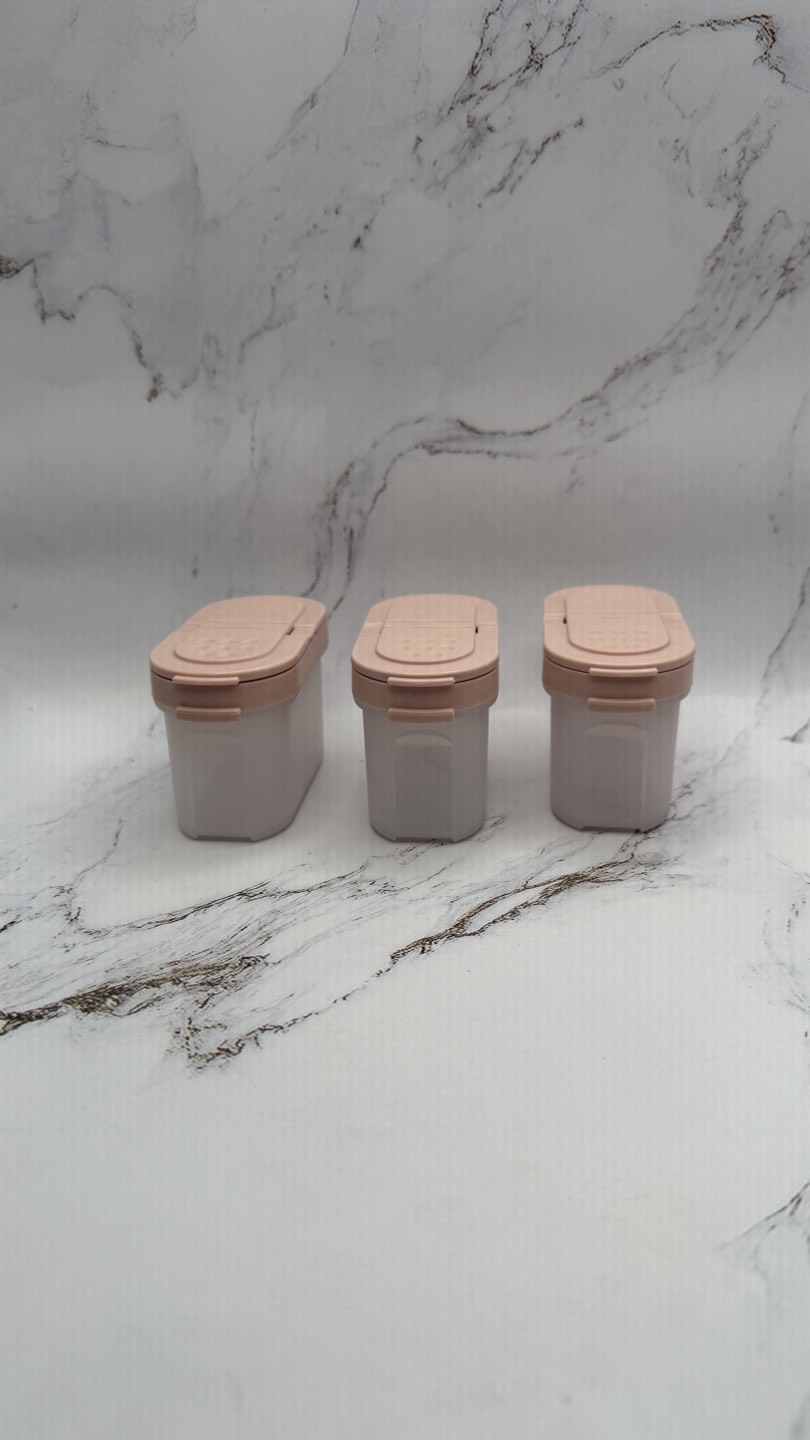 VTG Tupperware Spice Containers Modular Mates Pink Mauve Flip Tops Lids ...