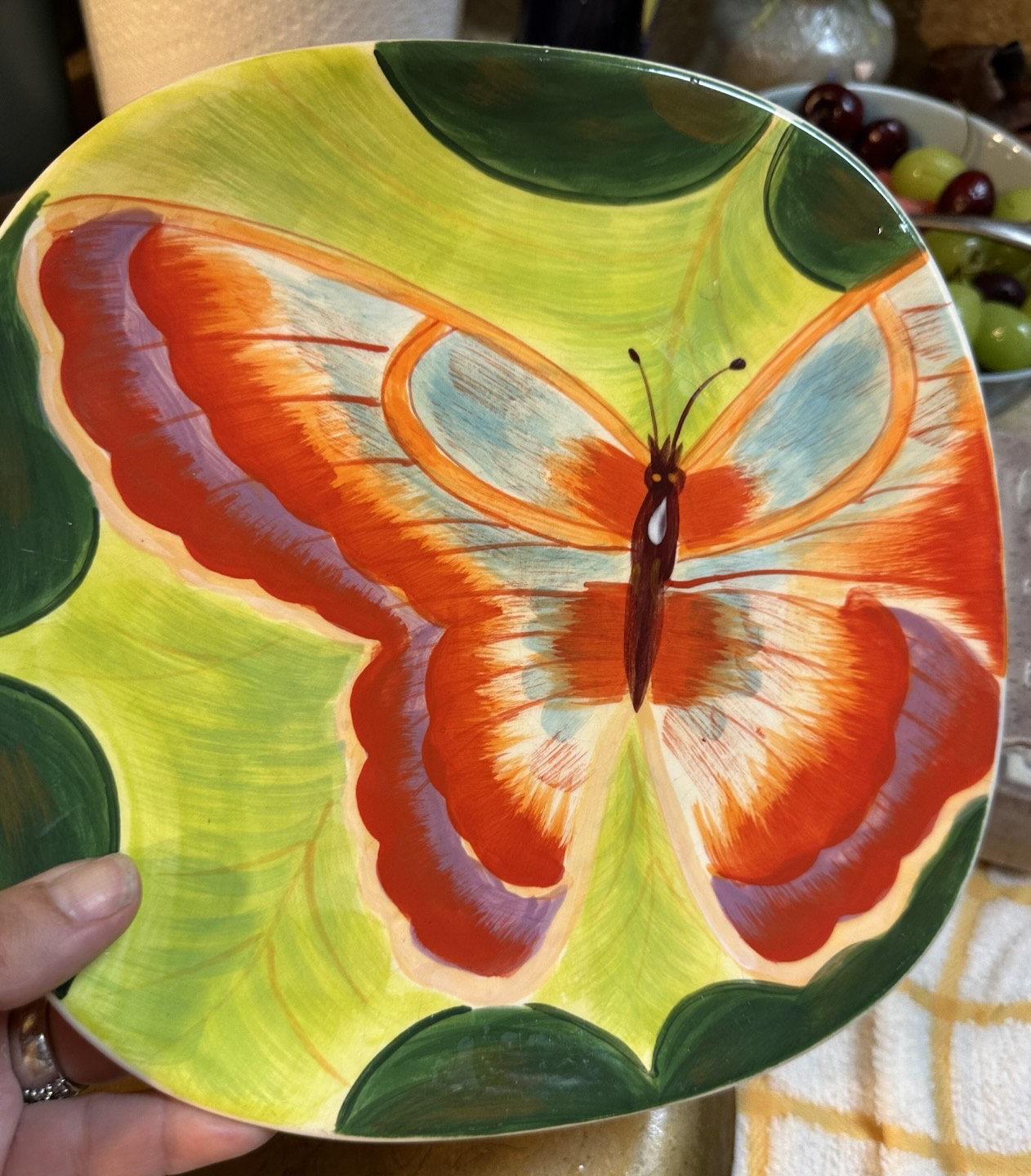 Butterfly Serving Tray Platter Home Essentials & Beyond Free Flight ...