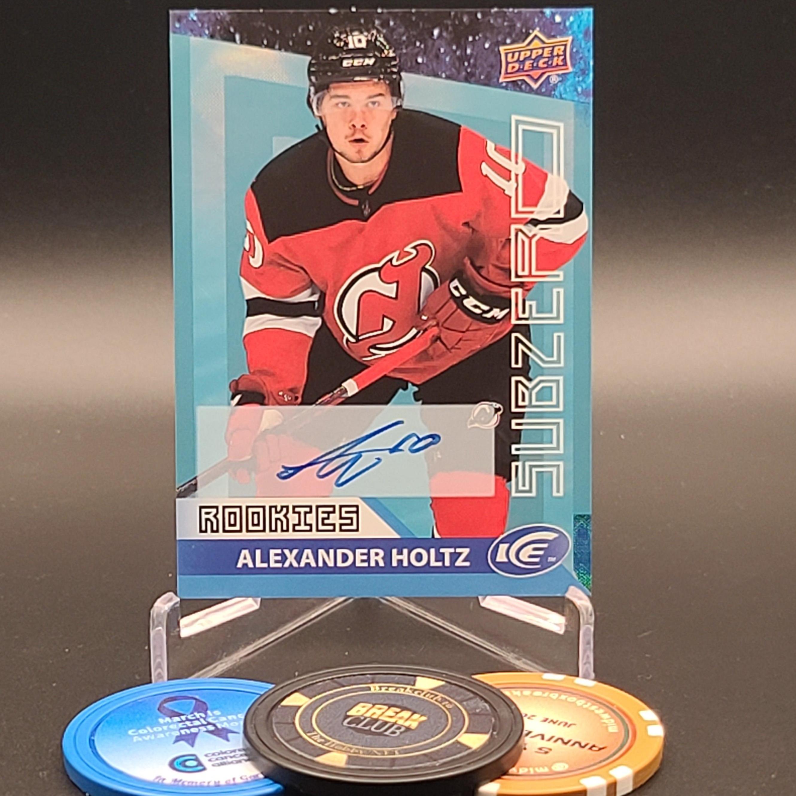 Alexander Holtz Rookie Auto 2021-22 Upper Deck Ice Subzero Autograph ...