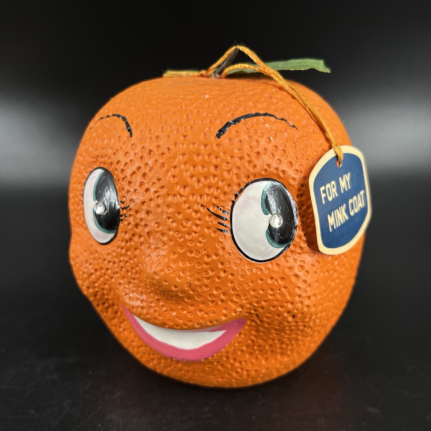 Anthropomorphic Orange Coin Bank Hollywood CA