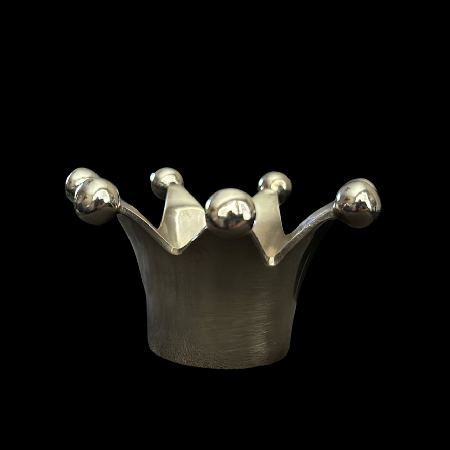 Antique Silver Silverplate Court Jester Crown
