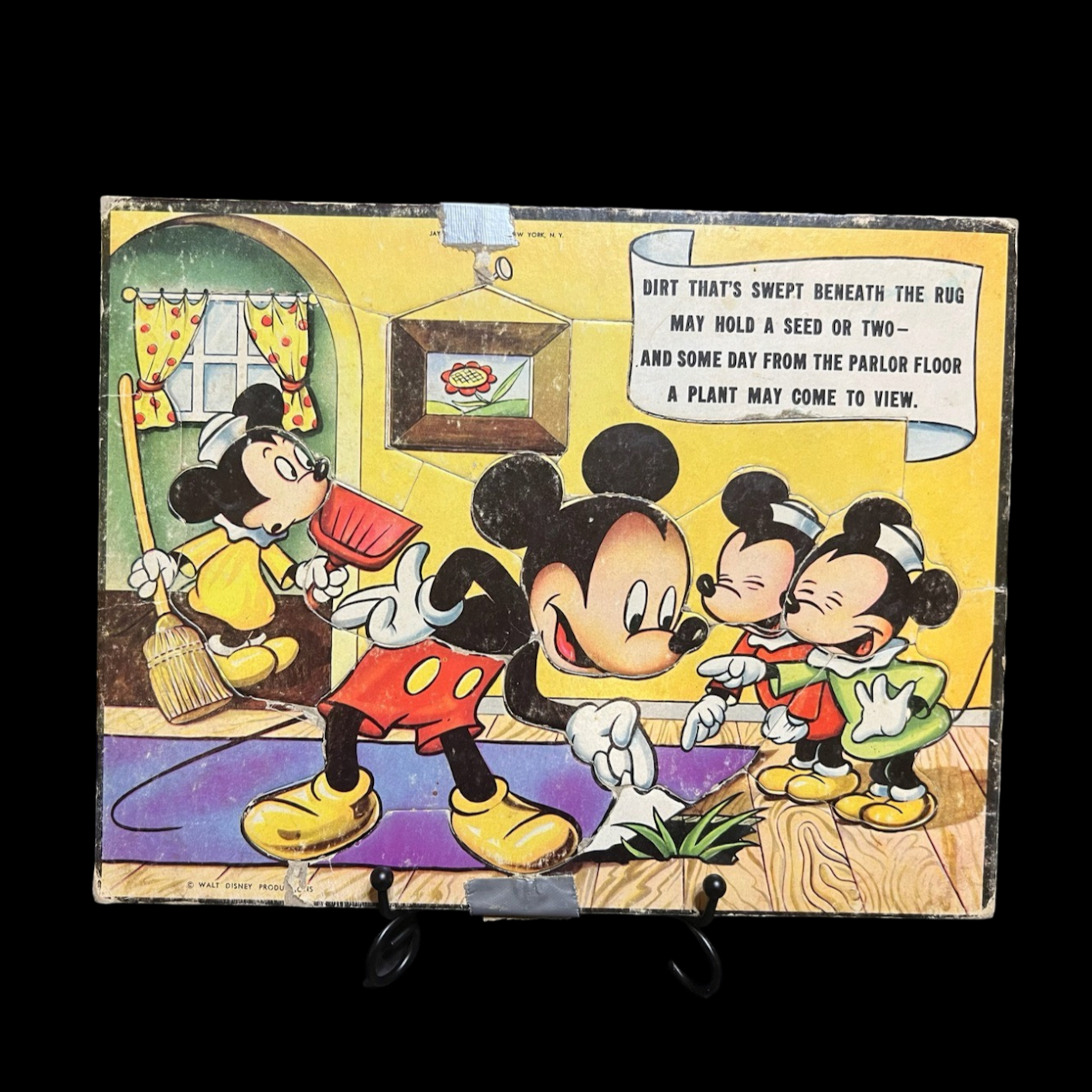 MARKDOWN! Walt Disney Mickey Mouse "Dirt That's Swept Beneath the Rug ...