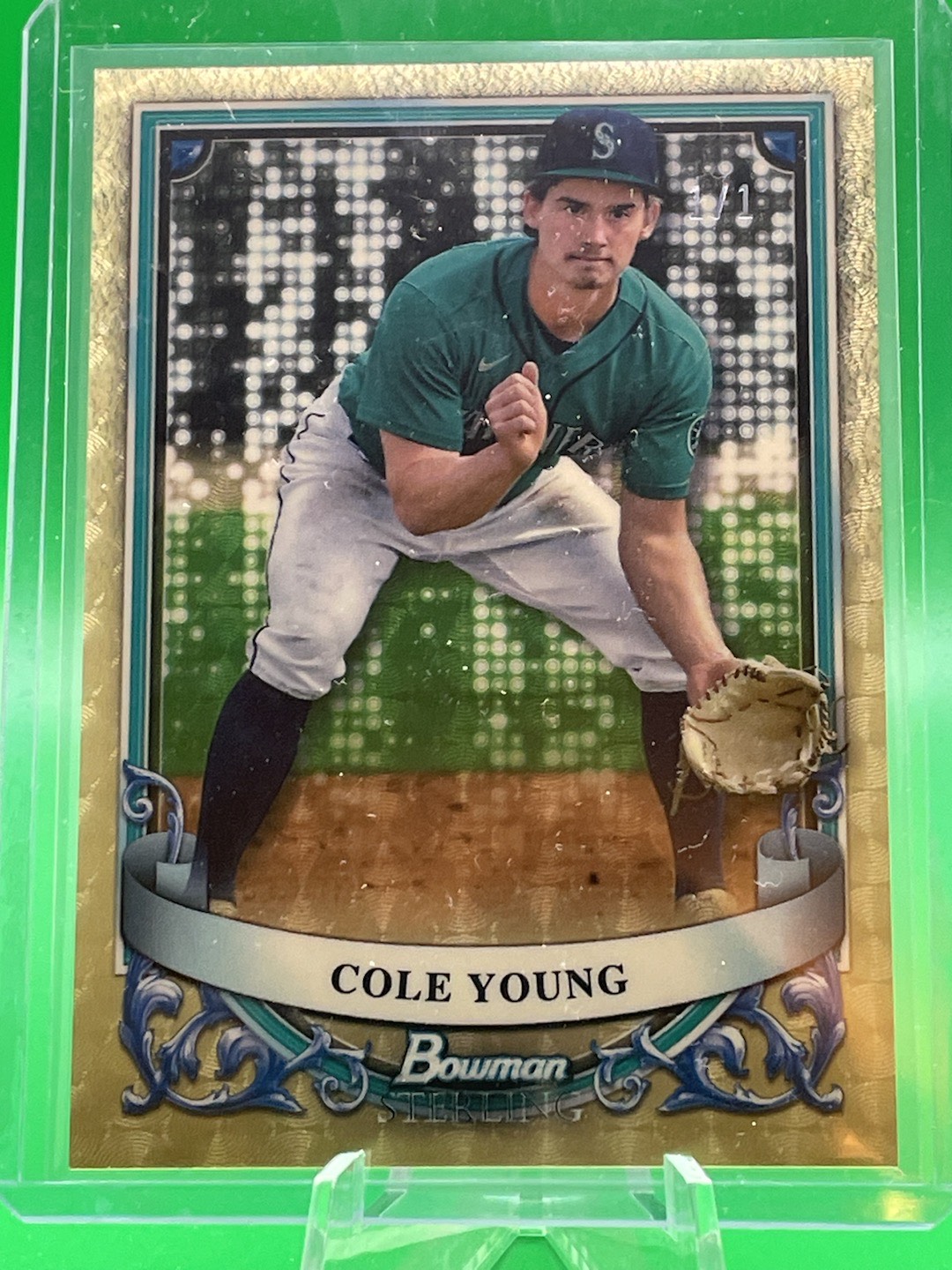 Cole Young 2024 Bowman Sterling Superfractor 1/1 Seattle Mariners