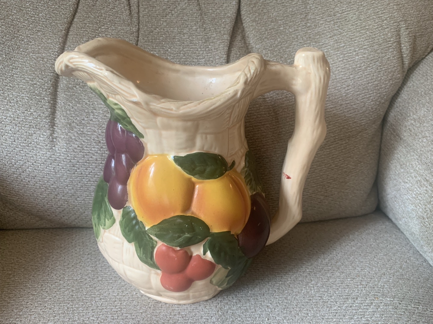 Avon Ceramic Fruit Pitcher