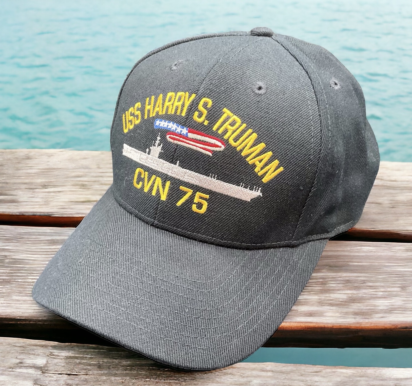 USS Harry S. Truman CVN 75 The Corps US Navy Strap Back Hat Cap One ...
