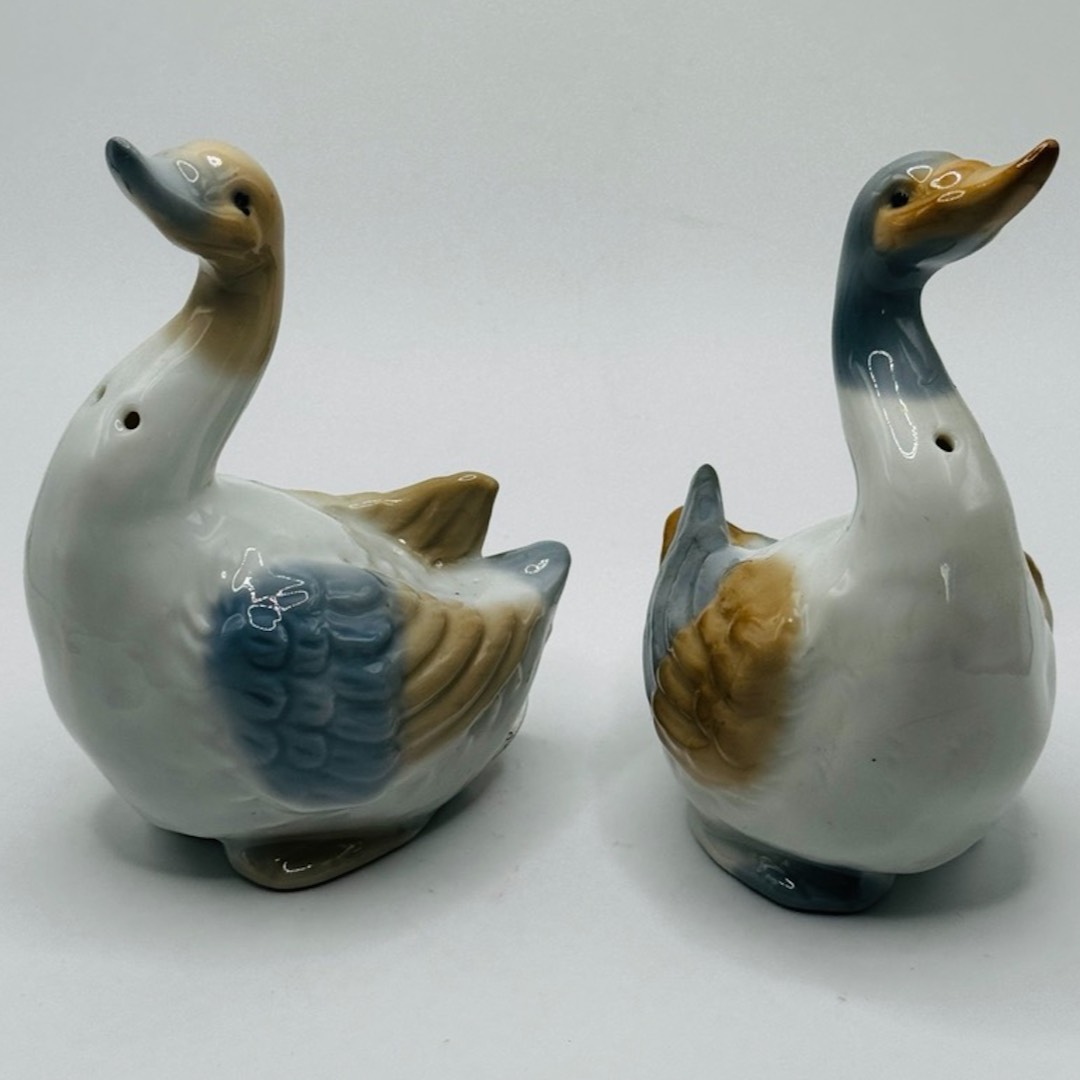 Ron Gordon Goose Geese Salt And Pepper Shakers Japan