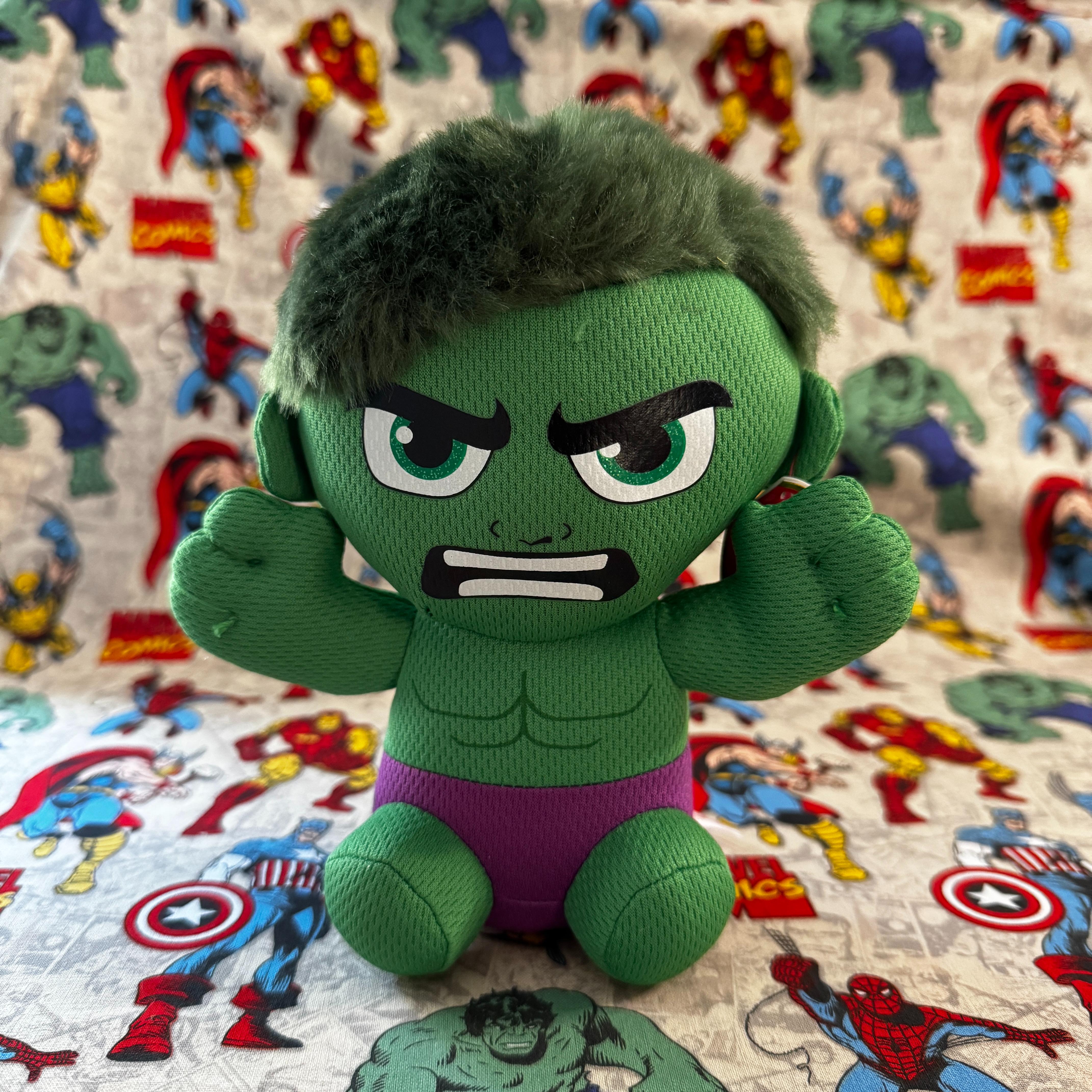 Hulk Avengers Marvel Plush TY Beanie Baby Stuffed Animal Toy NWT MCU