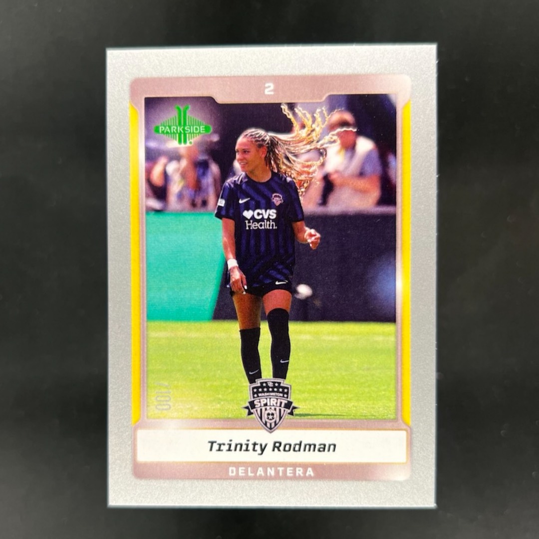 Trinity Rodman 2025 Parkside En Espanol Silver Border /100 Soccer Card