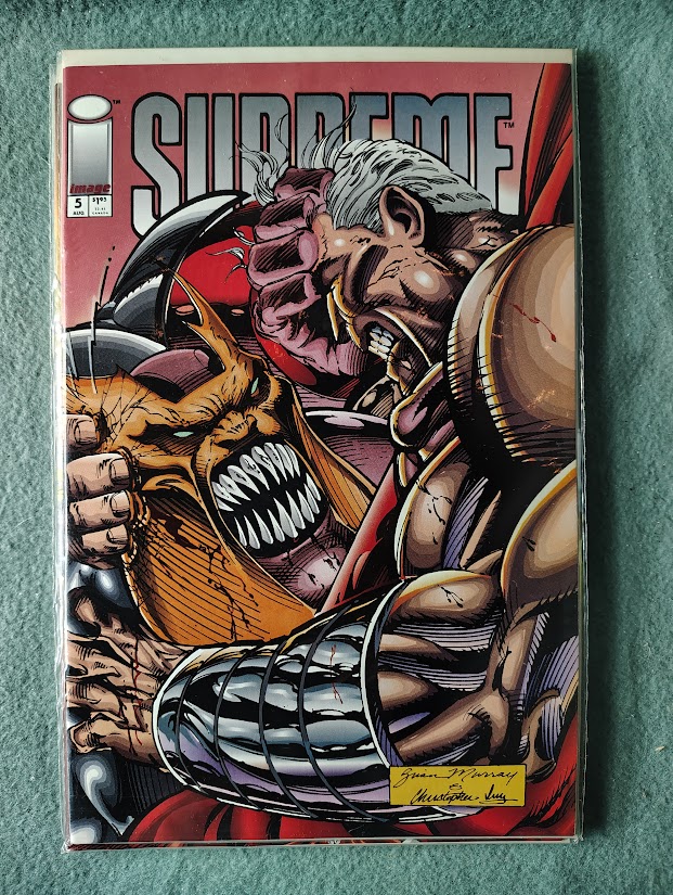 1993 Supreme #5 vs Monster Cover Image Comics Modern Age Direct Edition