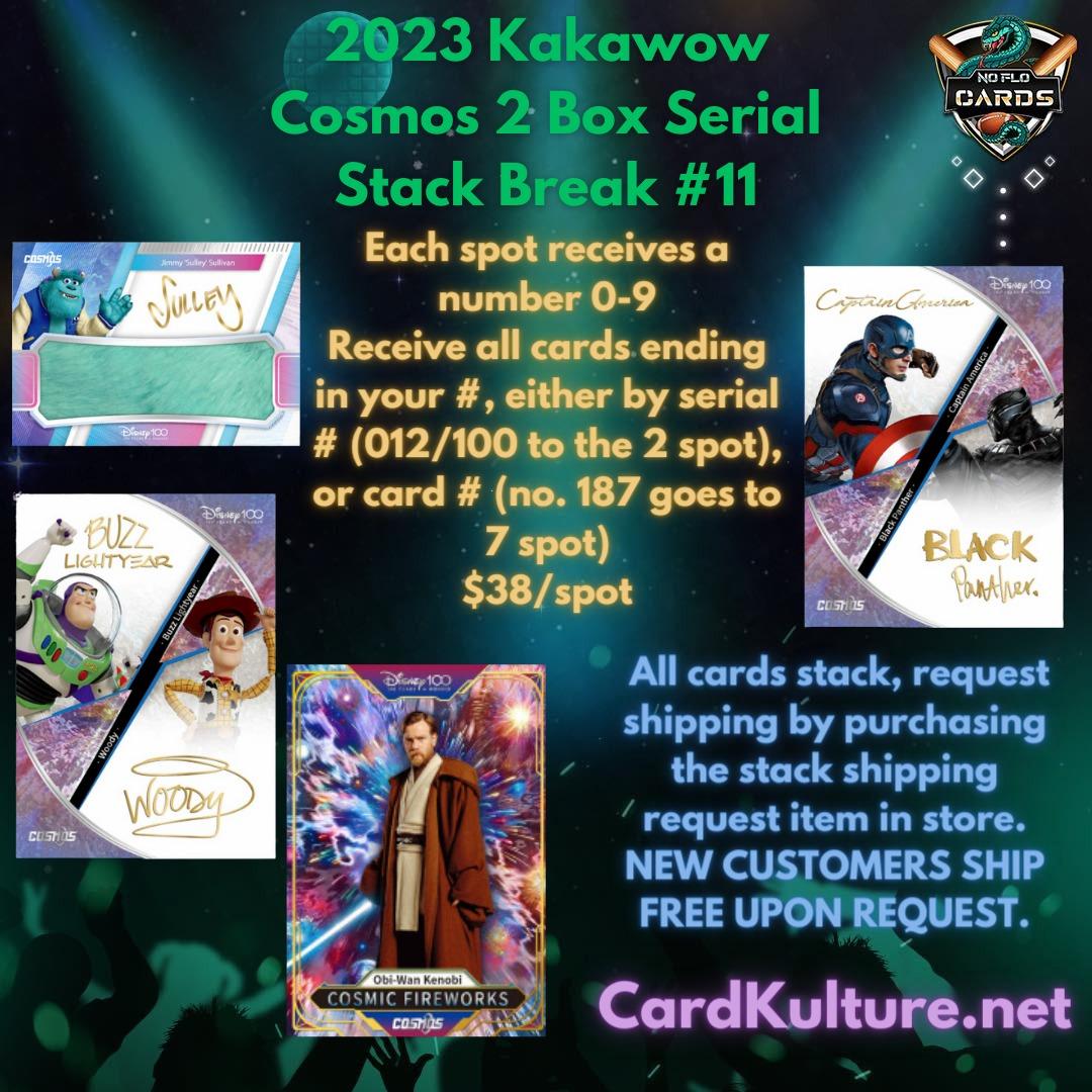 2023 Kakawow Cosmos 2 Box Serial Stack Rip #11 - Disney Cards