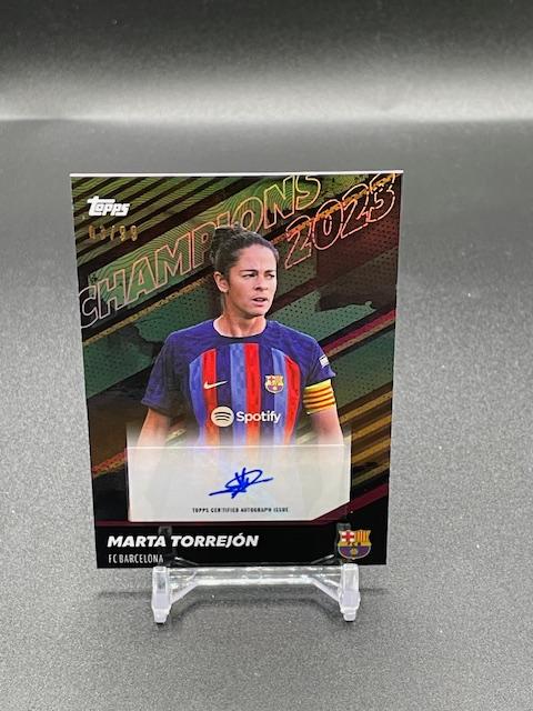 Marta Torrejon Autograph /99 Topps FC Barcelona Women Winners Team Set ...