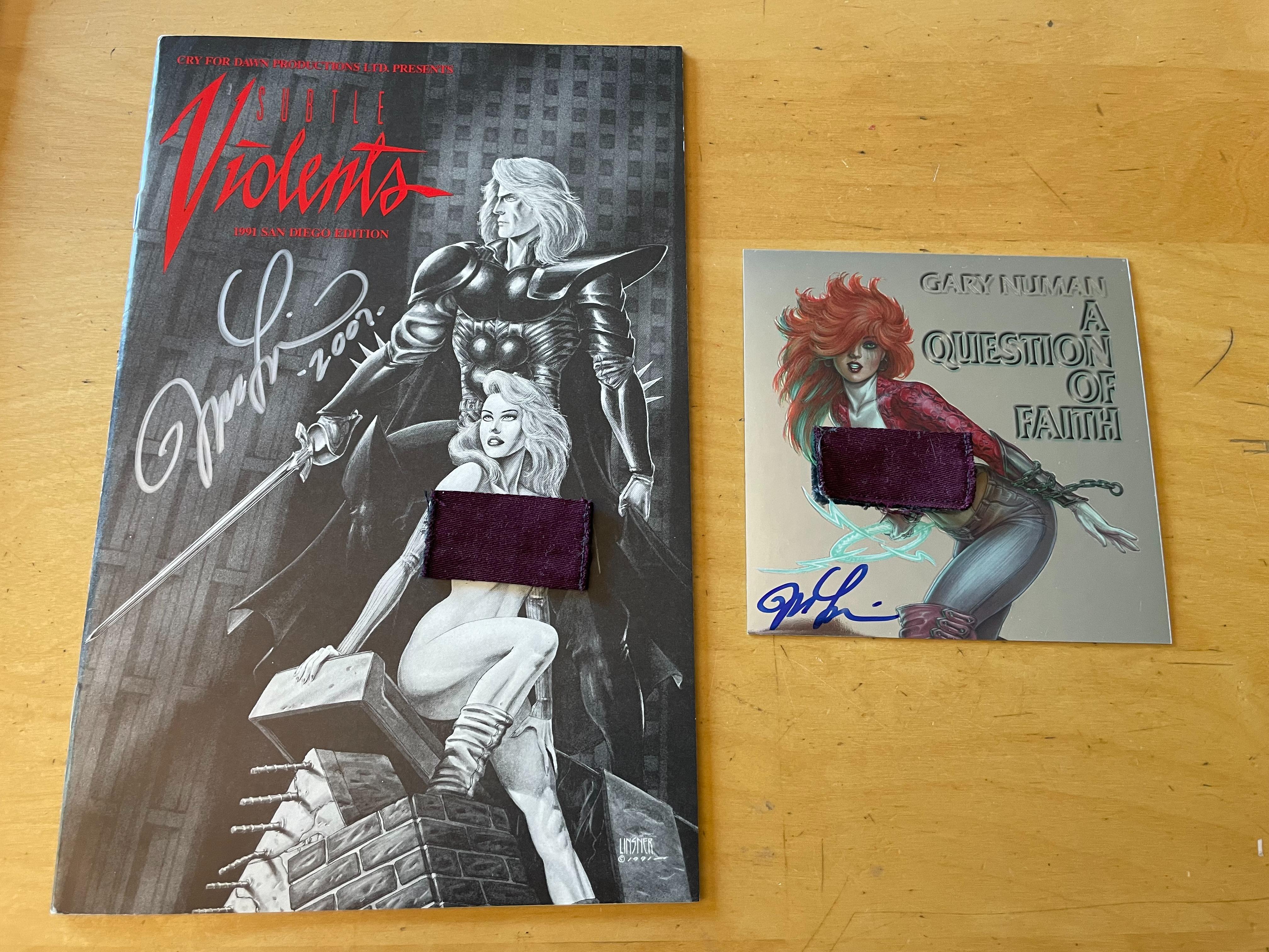 Subtle Violents Linsner San Diego Edition 1991 Signed Cry For Dawn