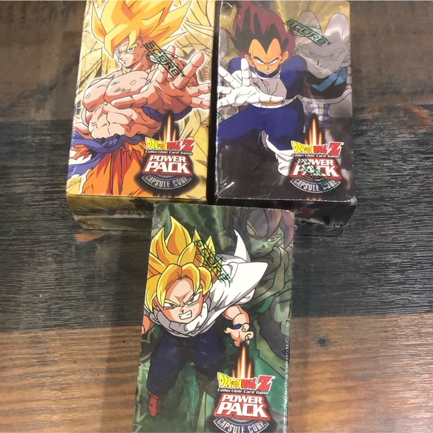 3 Sealed DBZ Capsule Corp Collectible Cards 2002