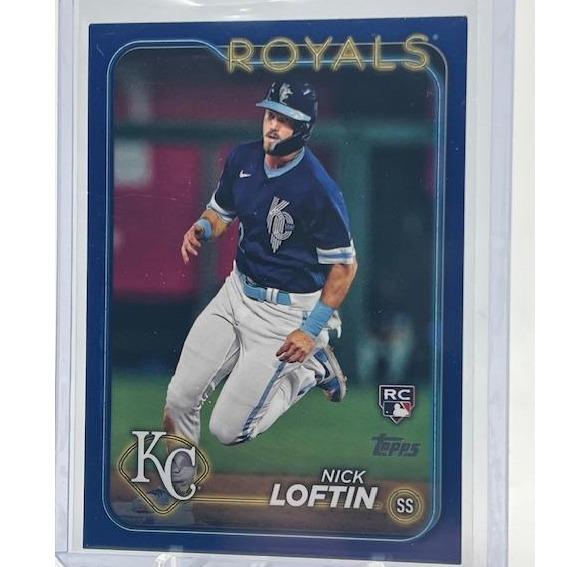Nick Loftin 2024 Topps Series 2 Royal Blue Parallel RC Kansas City Royals