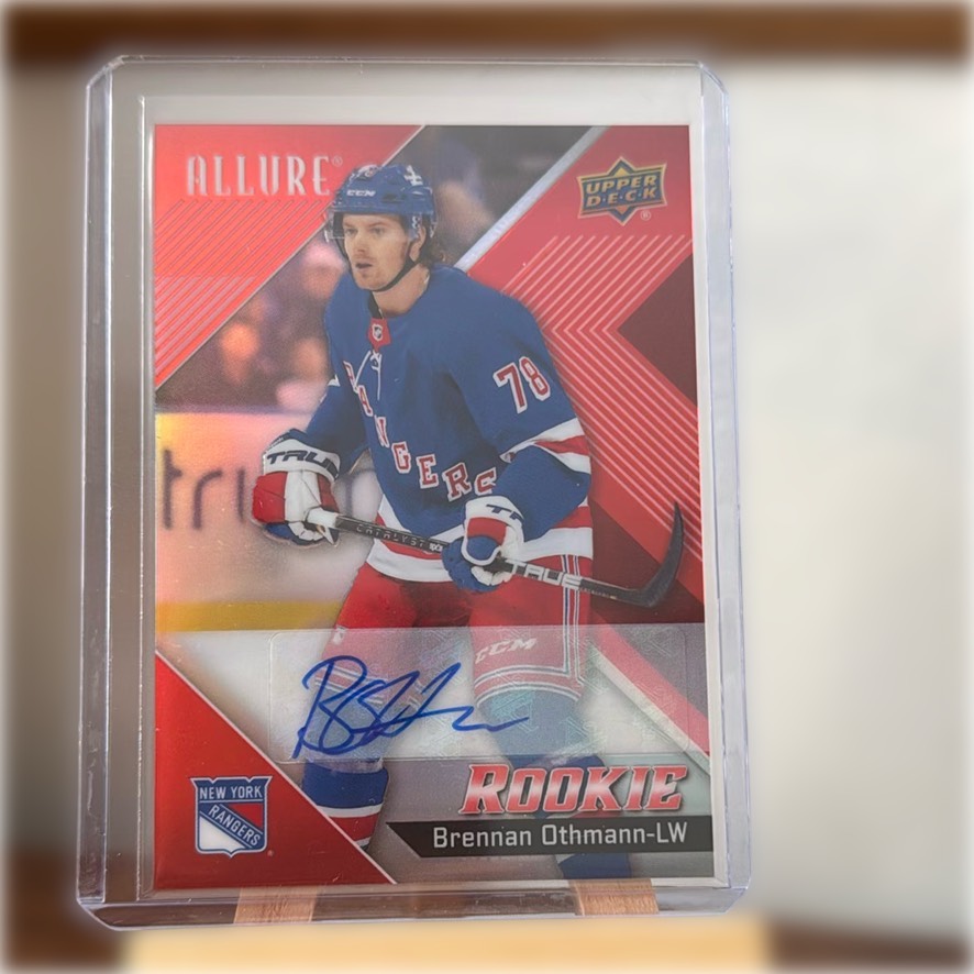 24-25 UD Allure Brennan Othman Red Rainbow Auto #119 Rookie