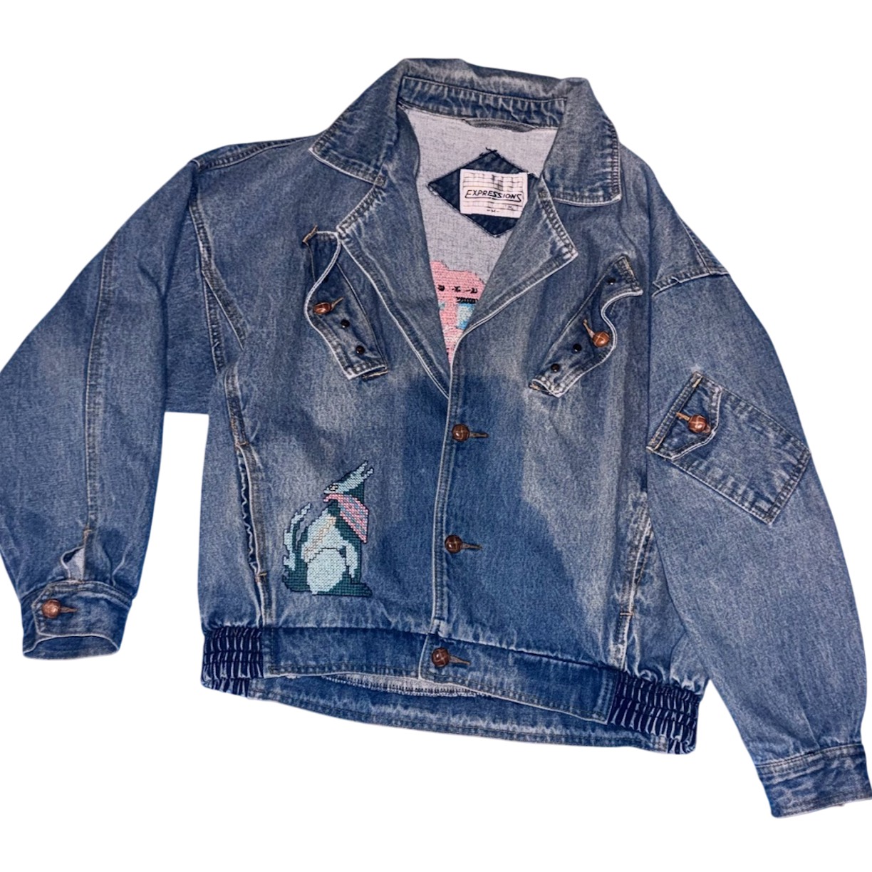1980S 1990S Expression Jean Jacket