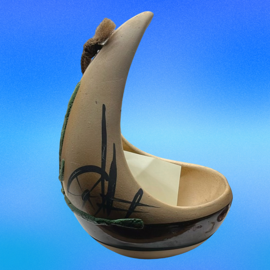 21. Vtg Native American Ute South Western Art Pottery Hanging Planter ...