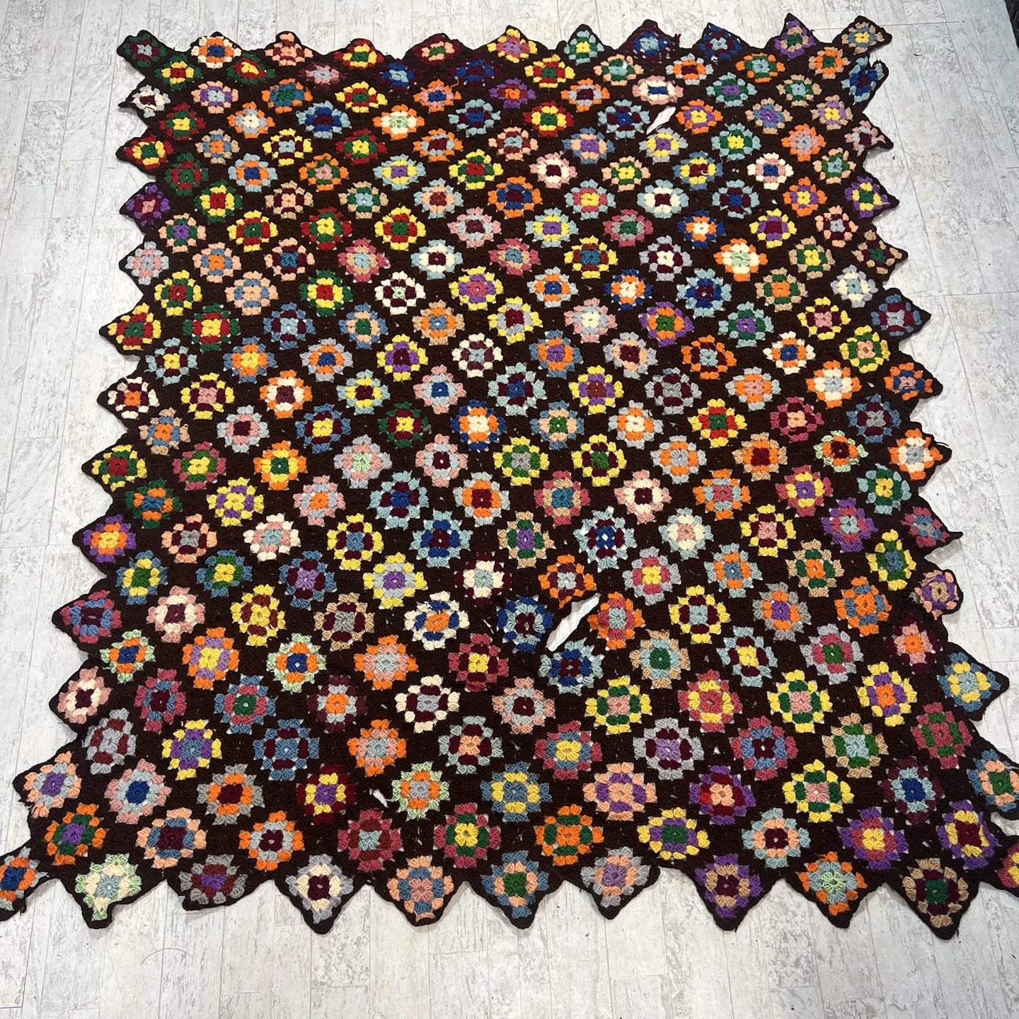 Fall Colors Granny Square Afghan