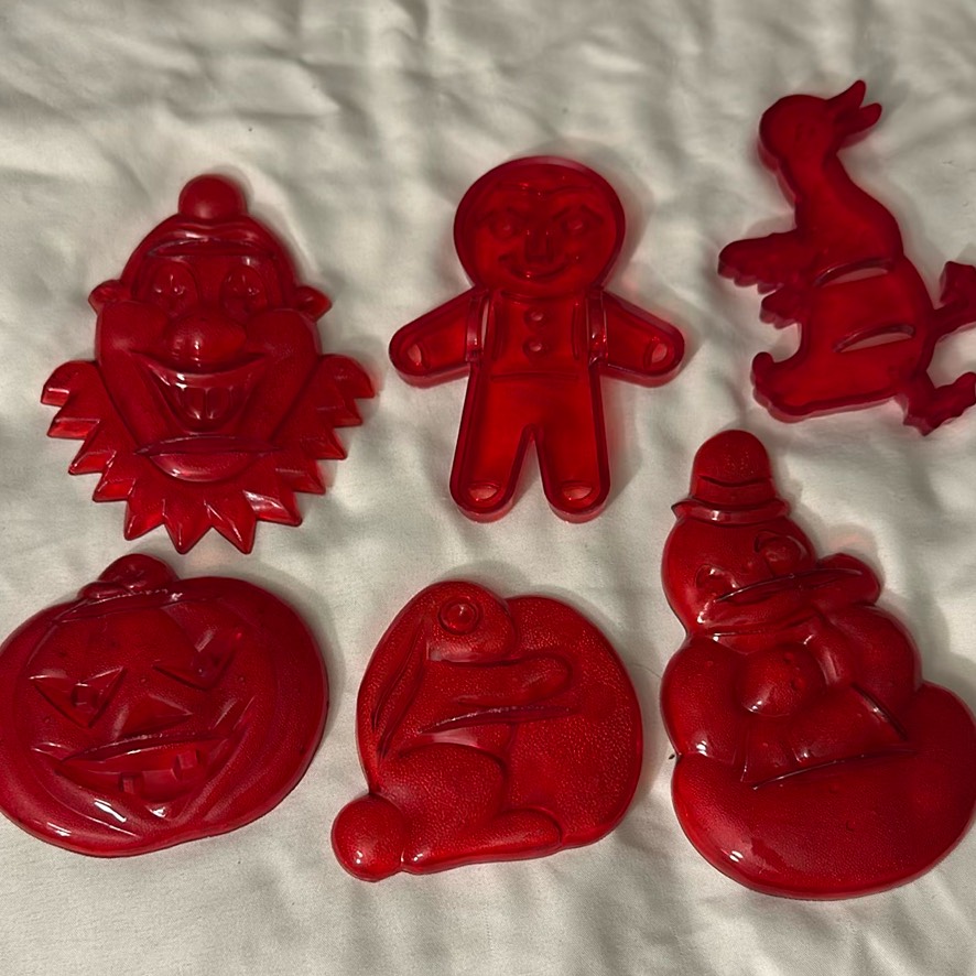 Set Of 6 Red Cookie Cutters