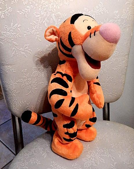 Vintage Mattel Disney Tigger Plush Talking Bouncing 1998 Toy - Works Great