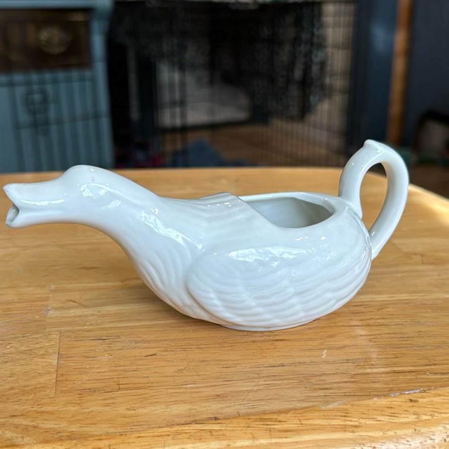 Rare Vintage Medical Infant Feeder Porcelain Pap Boat