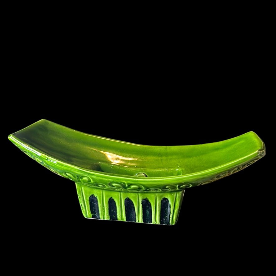 MCM Design Ceramic Planter - Made In Italy: 11.5”x4”x5.5”