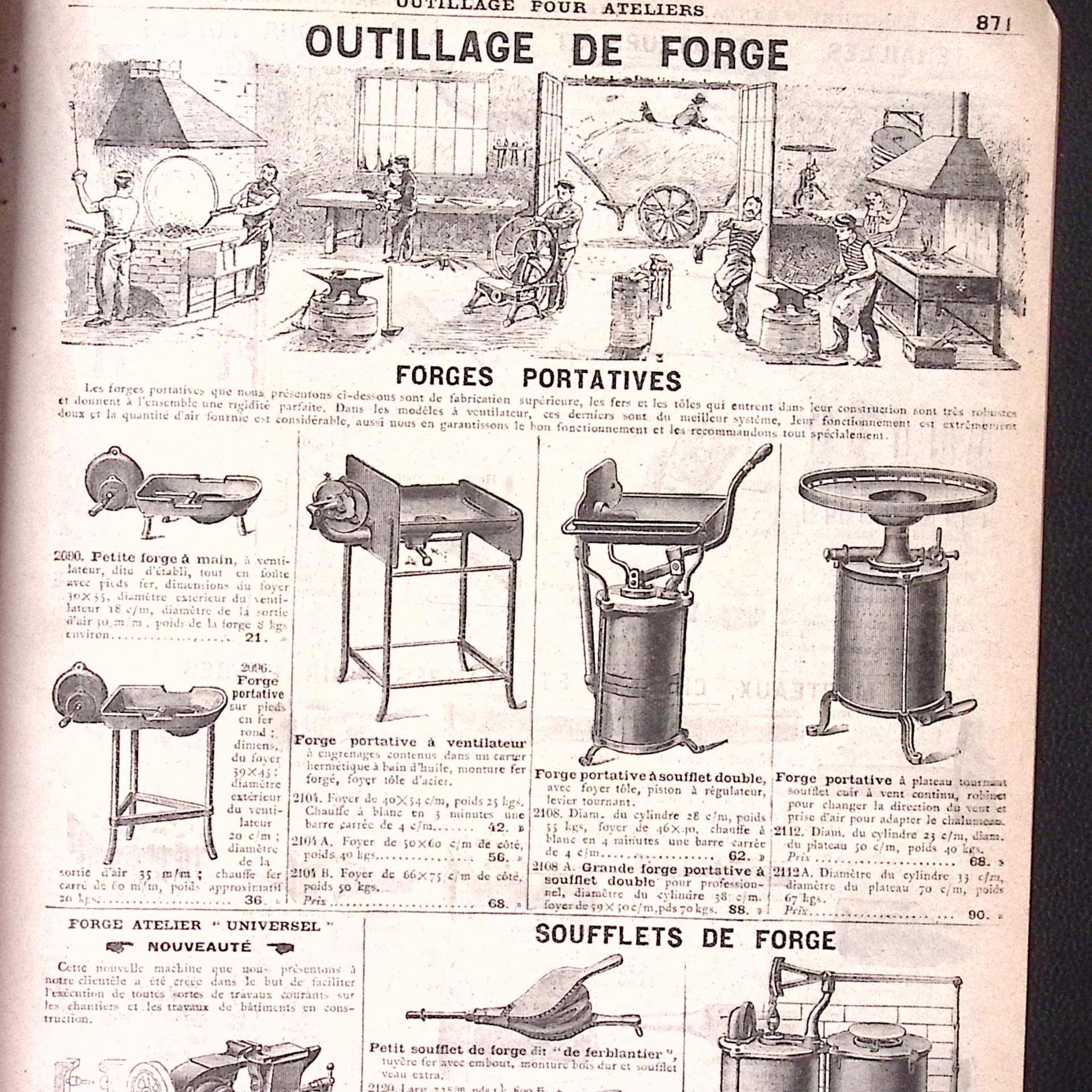 1914 French Catalog Hardware & Tools Section lot 301