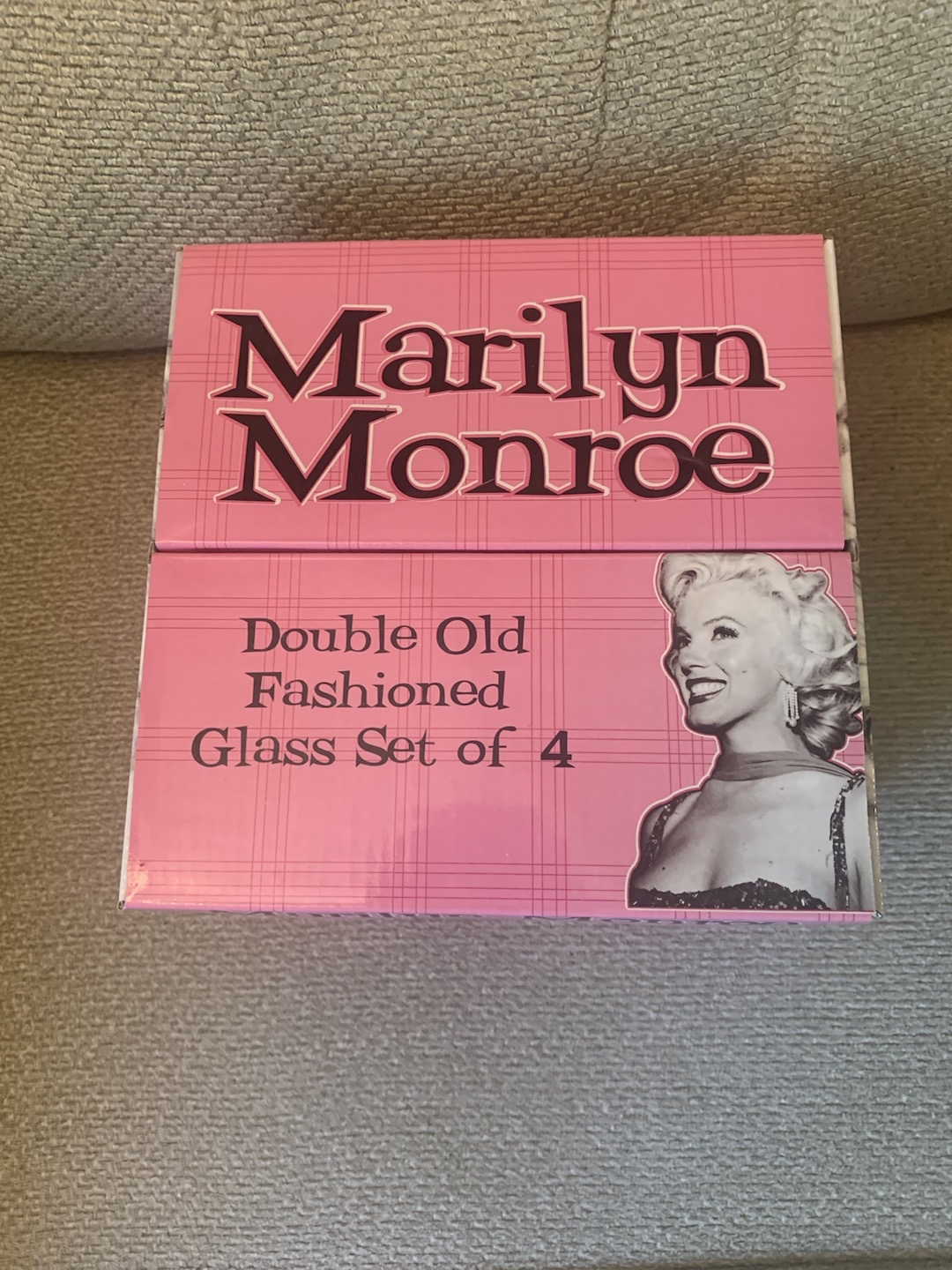 010 Marilyn Monroe Double Old Fashioned Glass Set