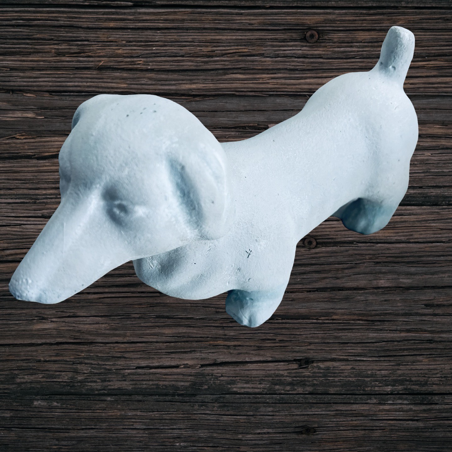 Dachshund Statue Concrete Weiner Dog Cement Sculpture Indoor Outdoor Garden