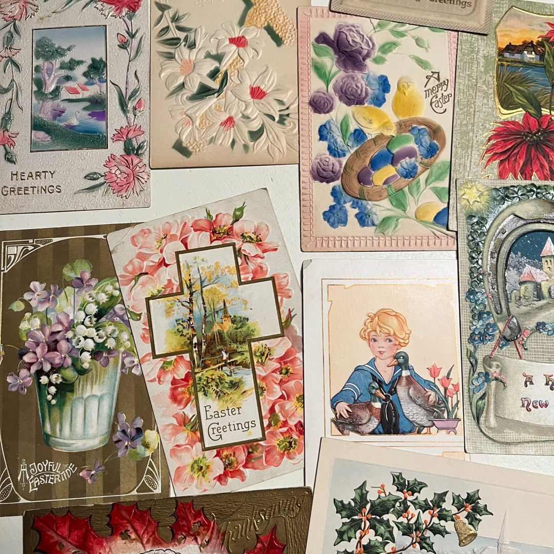 #10 - Postcards Antique Embossed Ephemera Holidays CHOICE