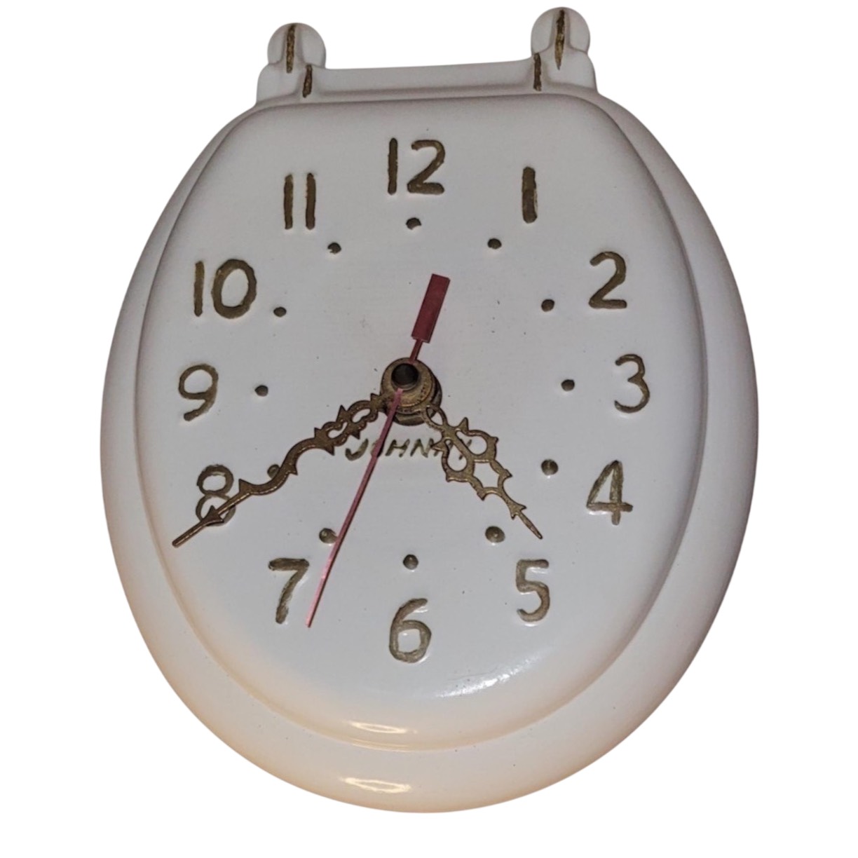 Ceramic Johnny Toilet Wall Clock