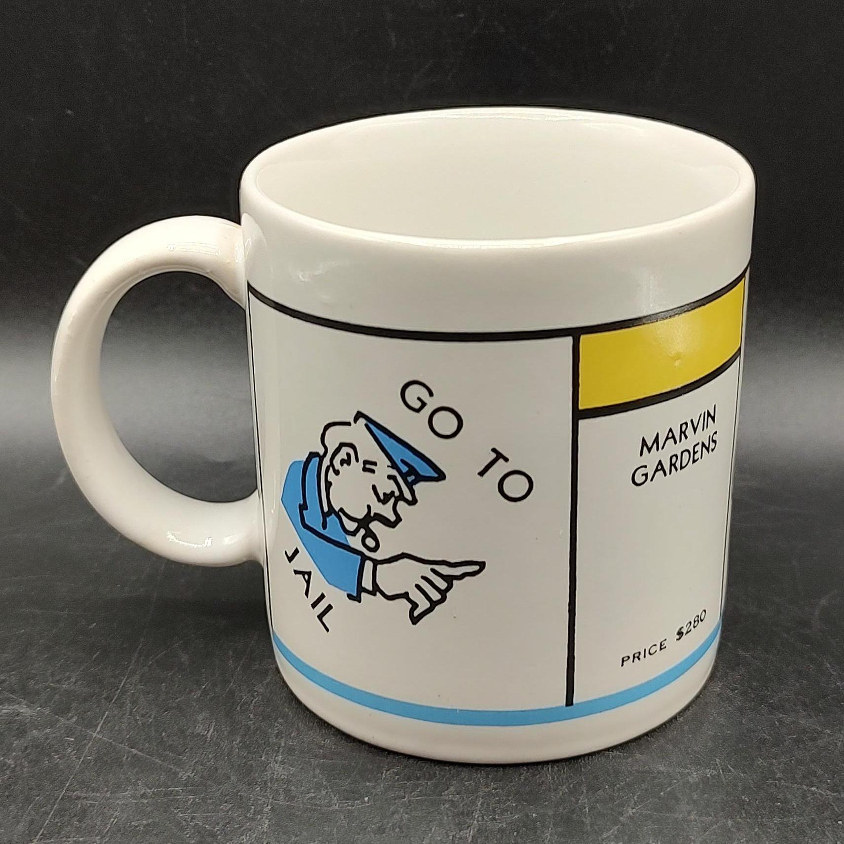 Vtg 1984 Monopoly "Go To jail" Coffee Mug