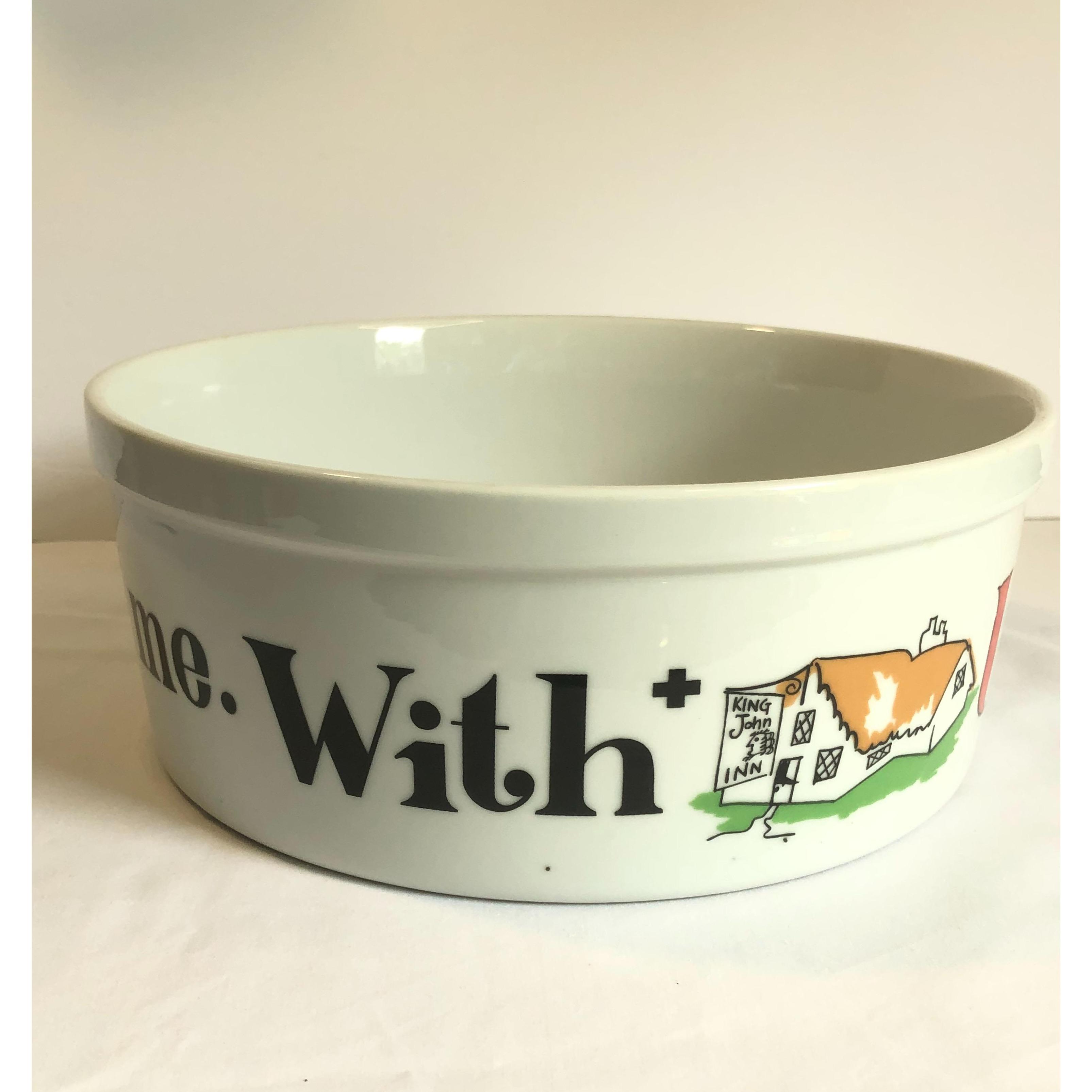 Vintage Rebus Picture Word Puzzle Taste Setter Serving Casserole Bowl ...