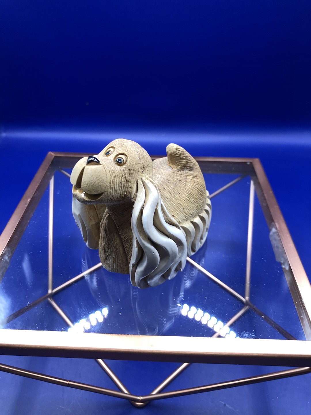 #23- Artesania Rinconada Dog Figurine X2