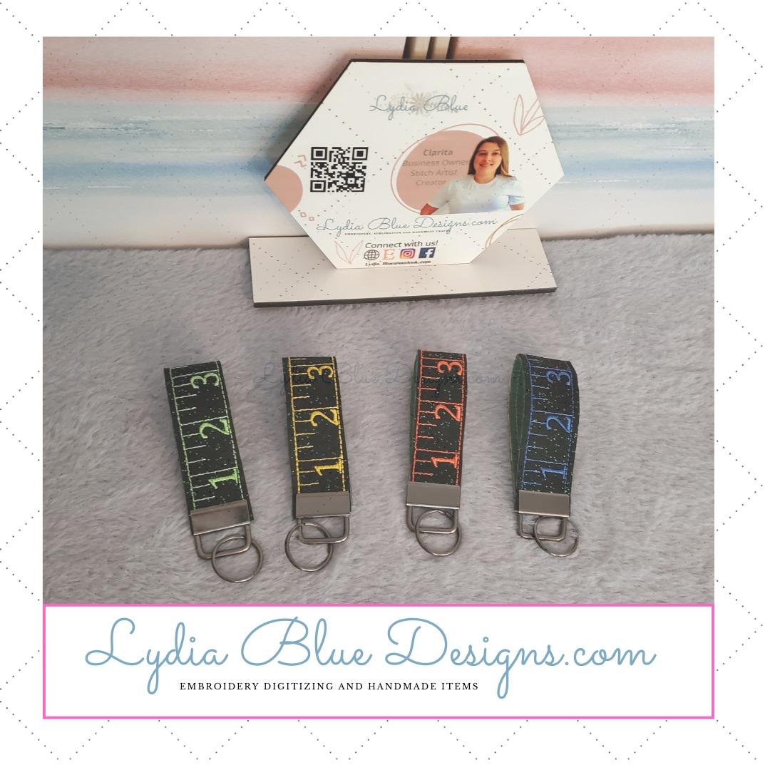 Measuring Tape Key Fob