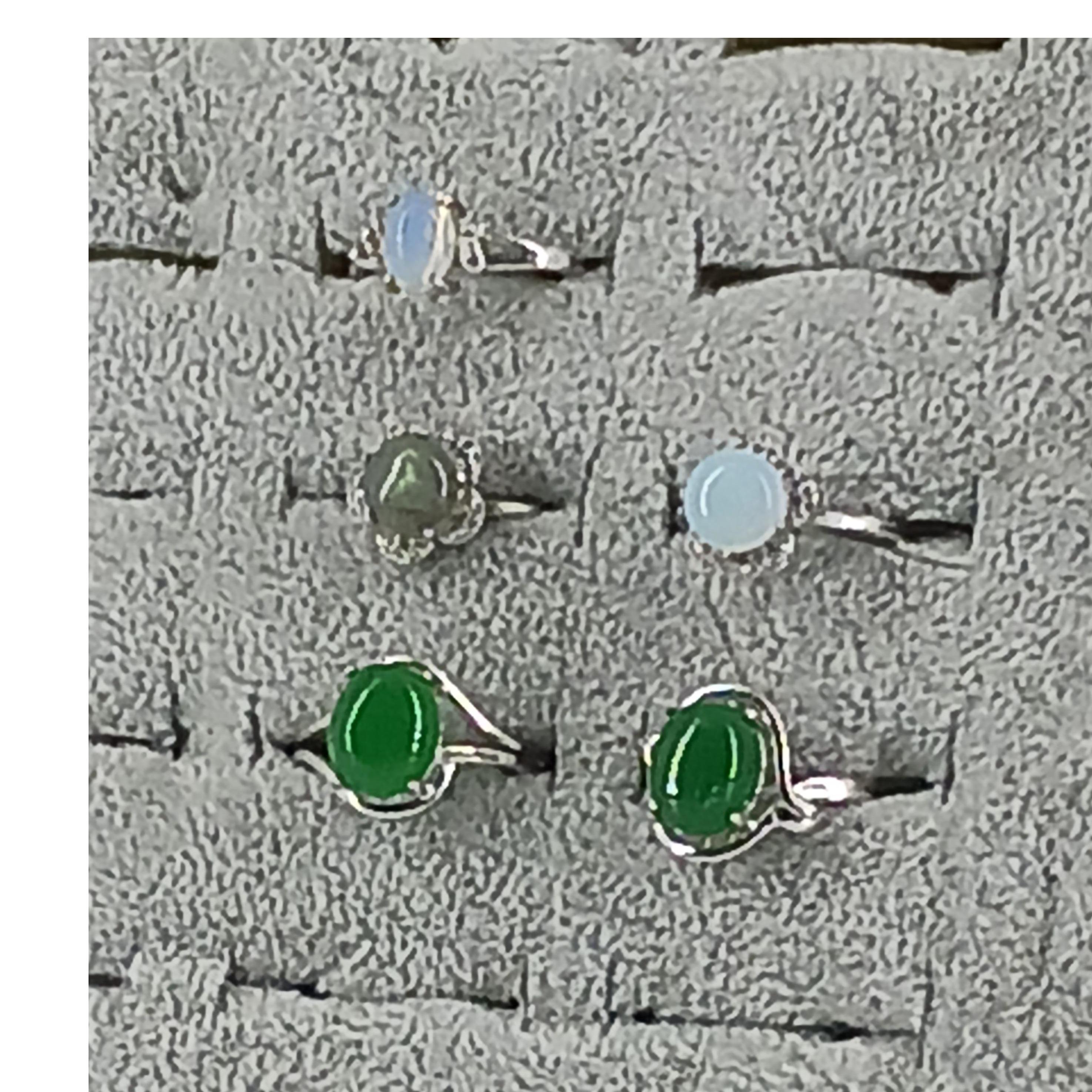 Seventeen Gemstone Rings (some are in sterling silver)