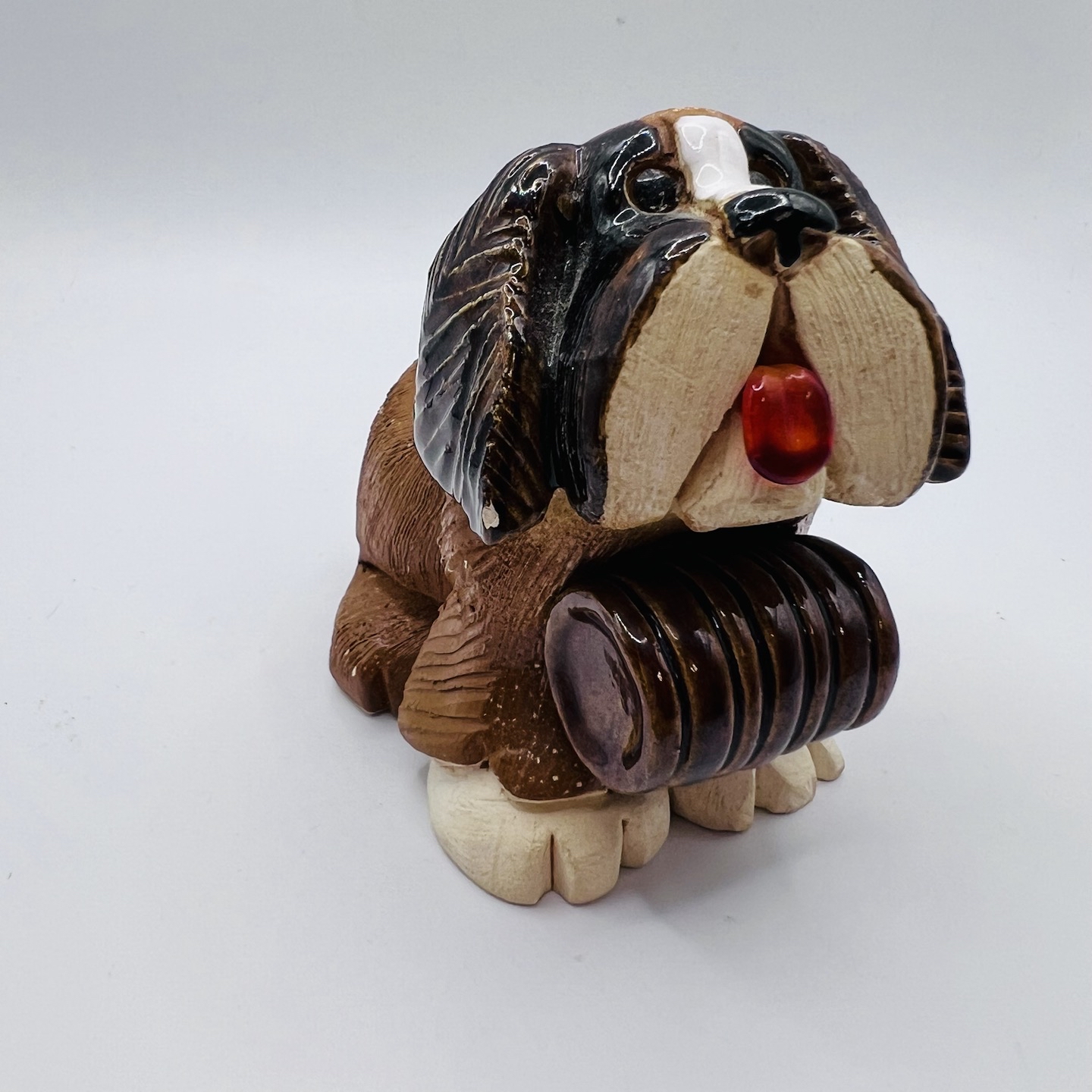 Artesanía Rinconada Saint Bernard Dog Figurine