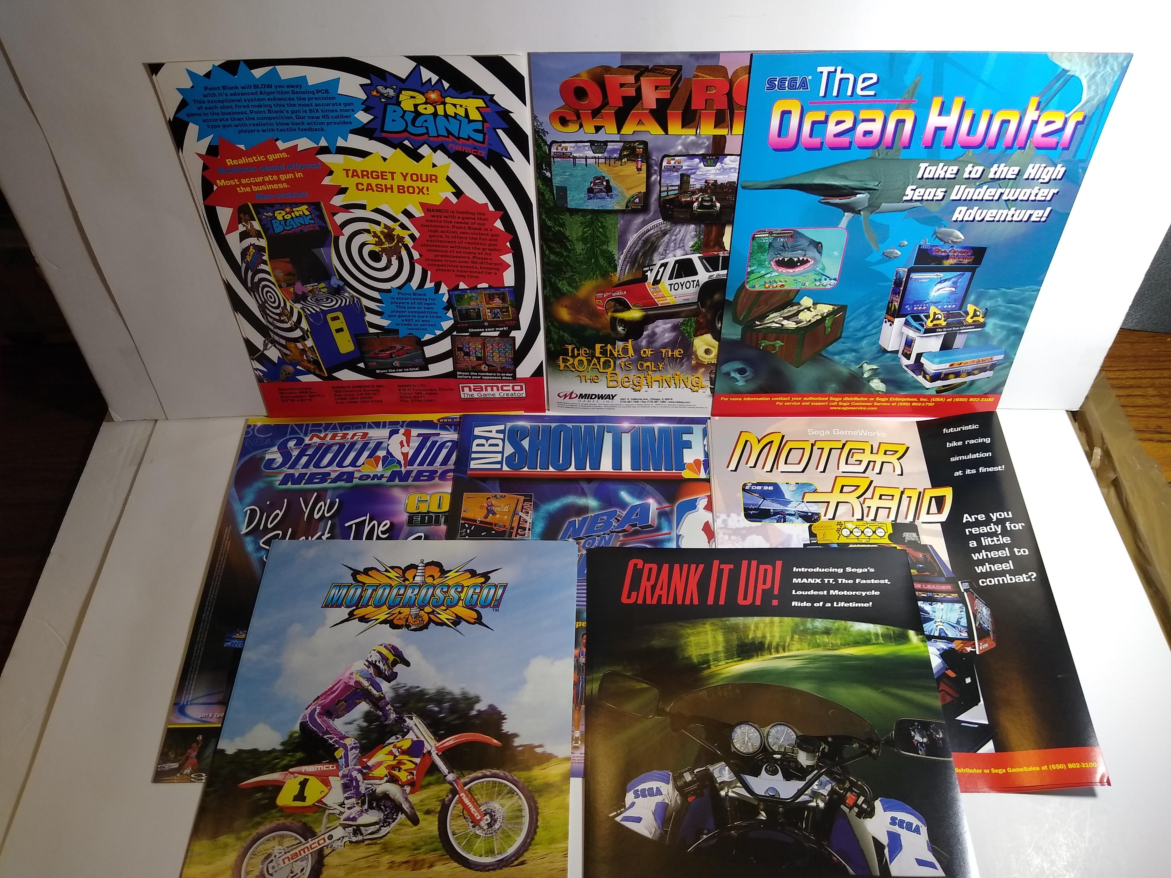 Lot Of 40 Original Video Arcade Game Promo Sales Flyers Vintage 1990's ...