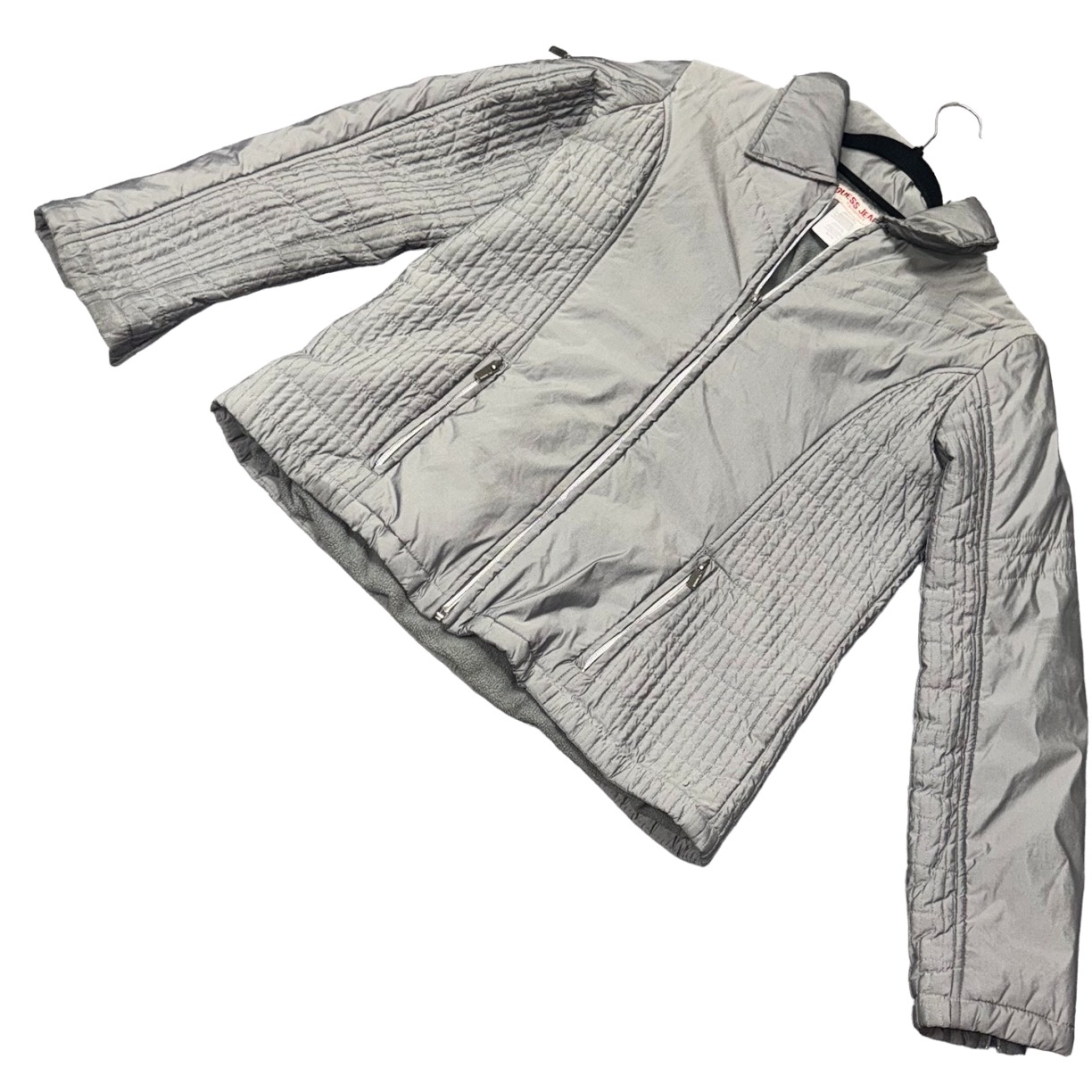 Silver Gray Guess Wilted Jacket