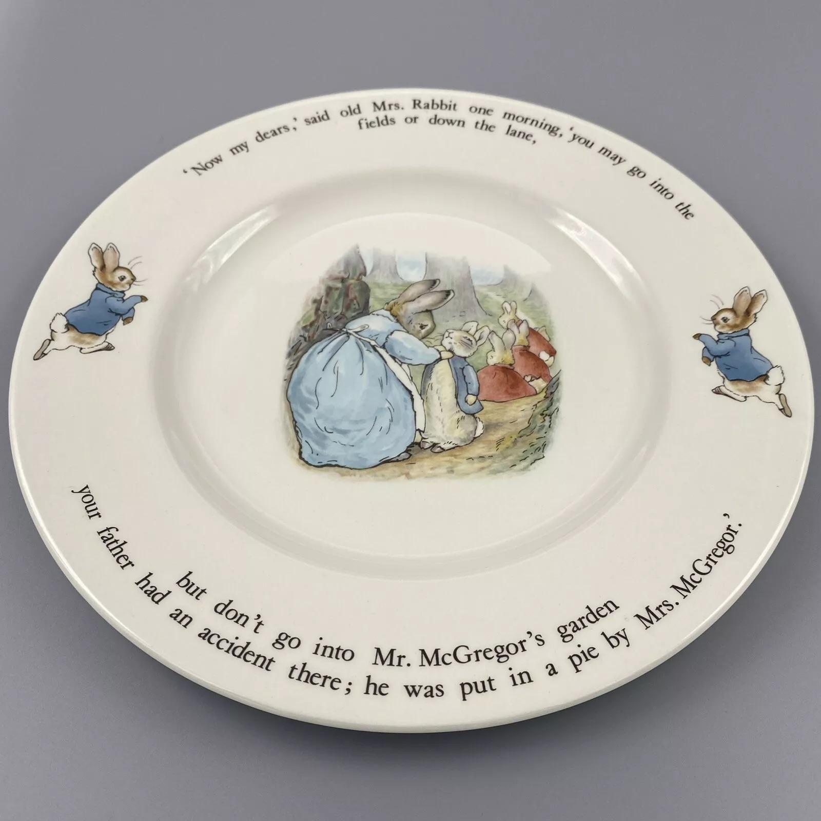 Wedgwood Beatrix Potter Peter Rabbit Collector Plate Mr McGregors ...