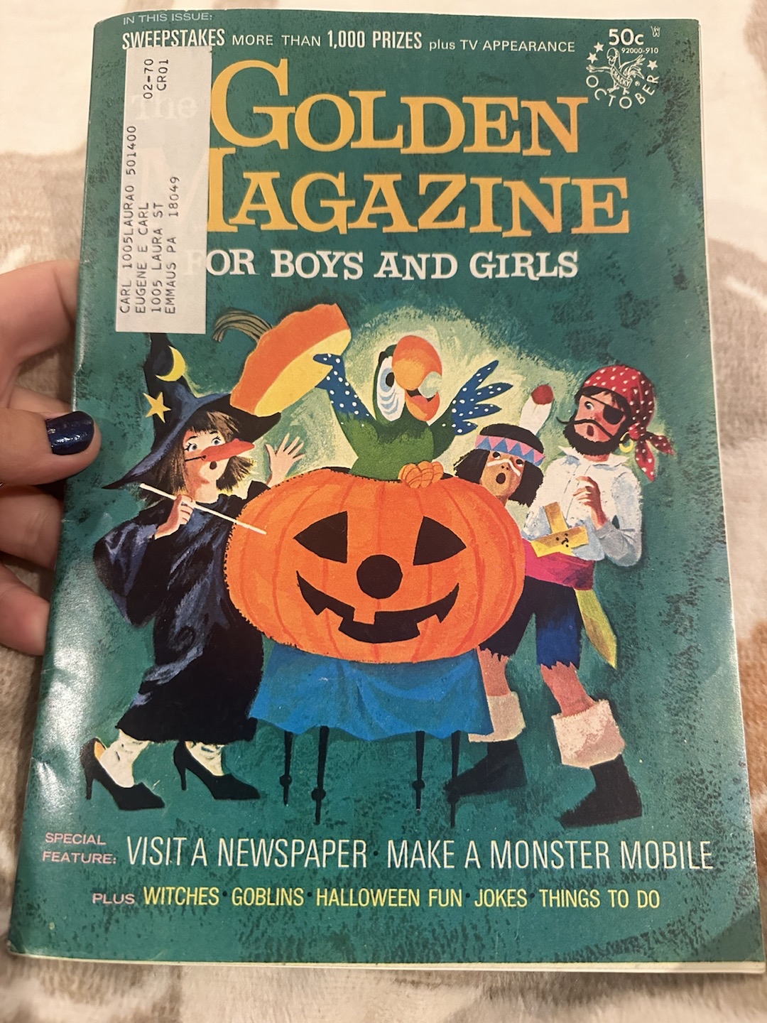 Vintage Golden Magazine Halloween Issue