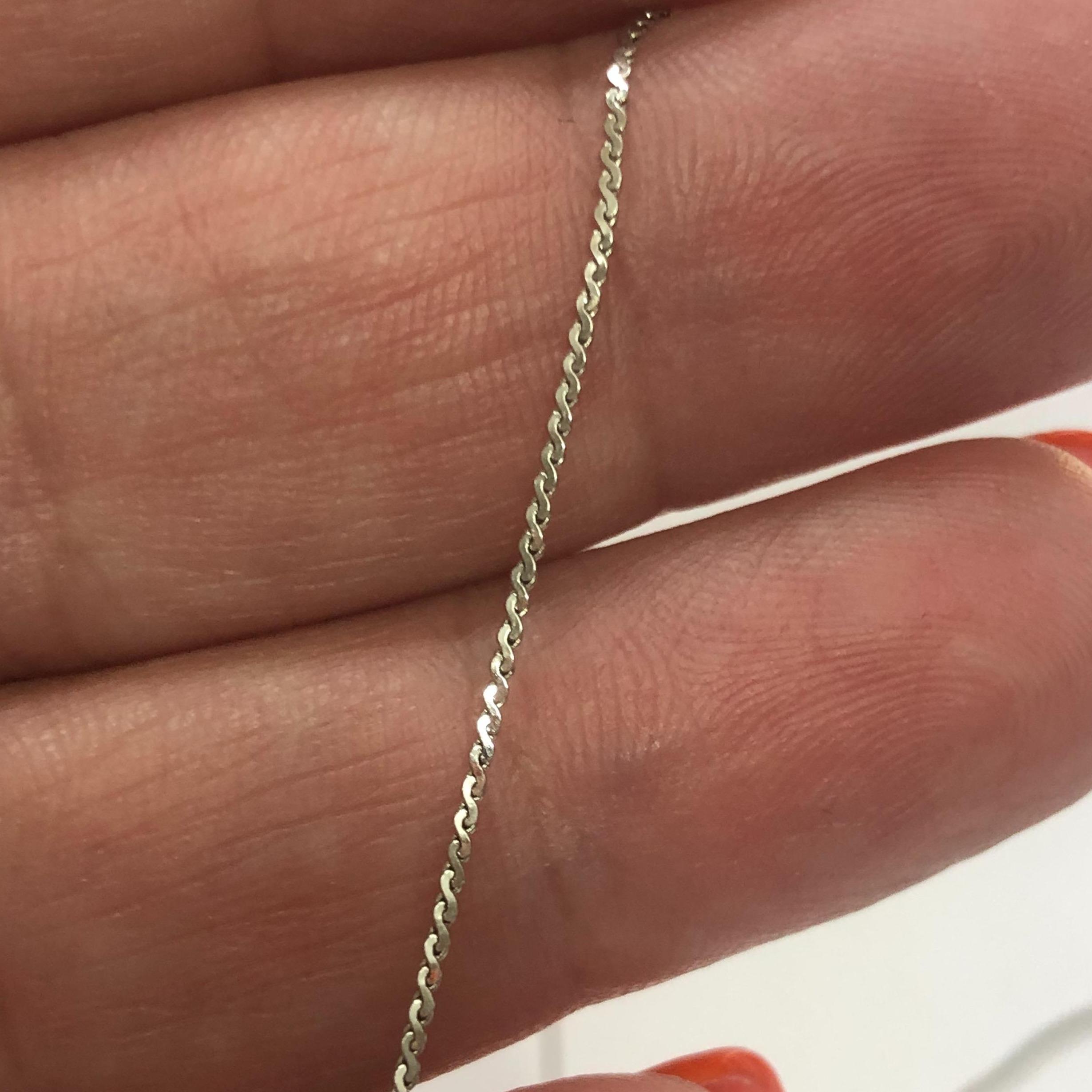 16" Sterling Silver S Link Chain