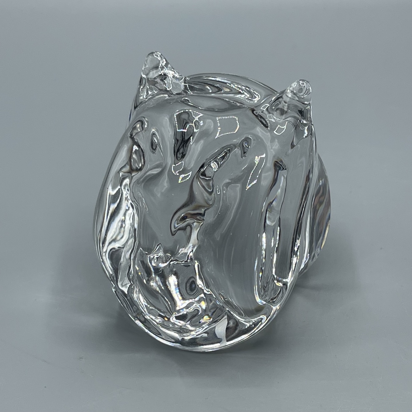Goebel Art Glass Bull Dog Paperweight