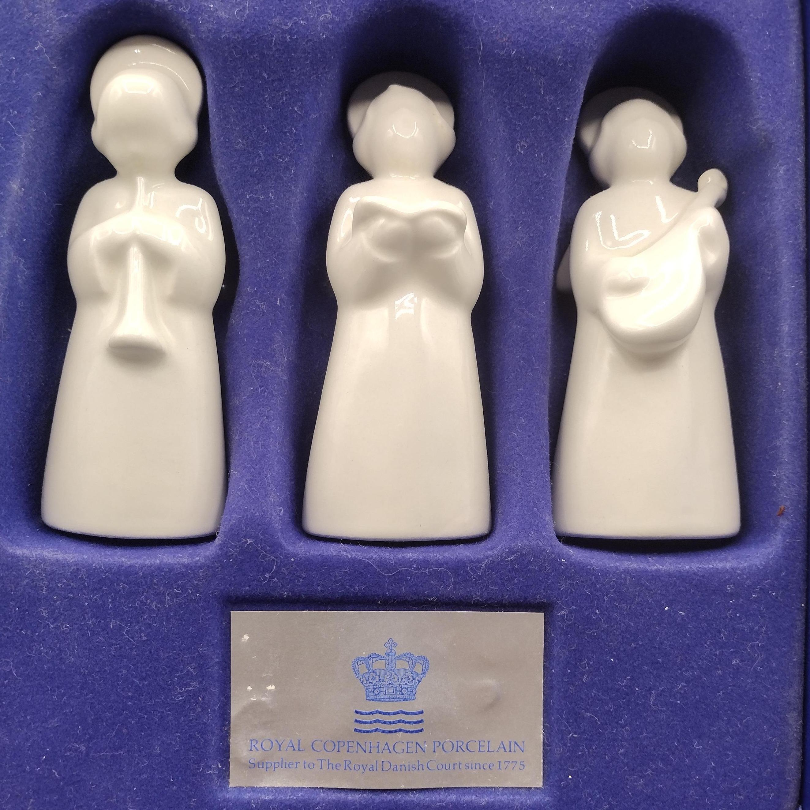 VINTAGE Royal Copenhagen Figurine Angels Choir Instrument -Set of 3 ...