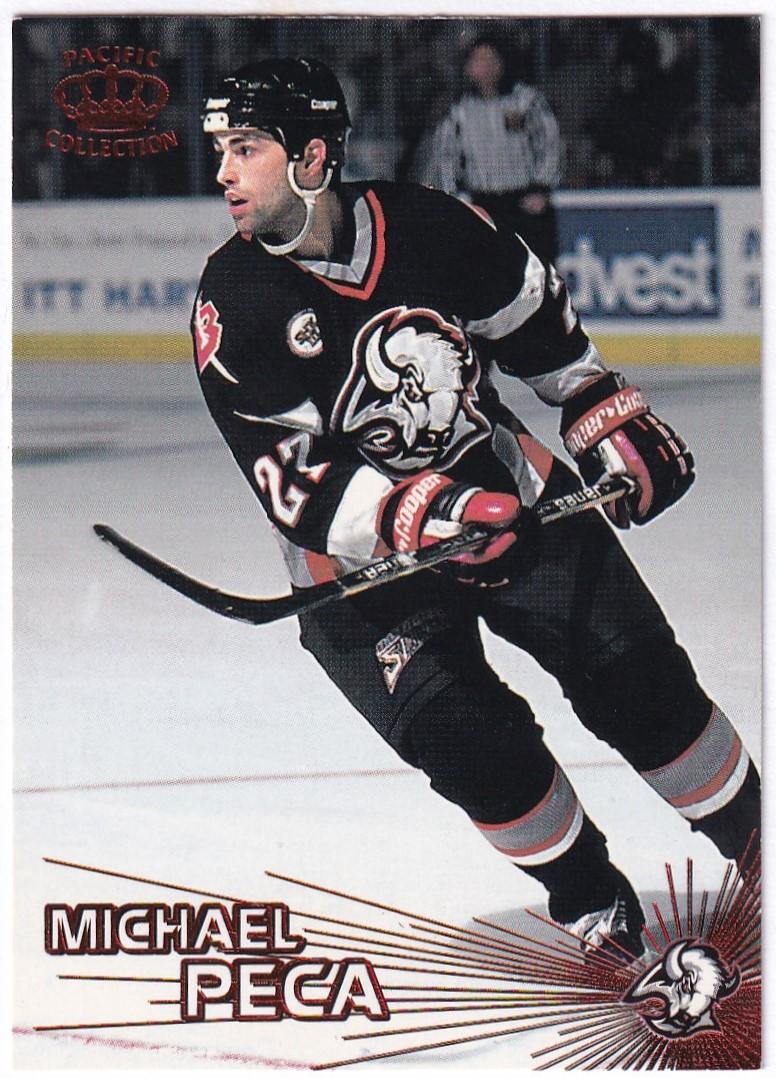 1997-98 Pacific Red #341 Michael Peca Buffalo Sabres Hockey Card